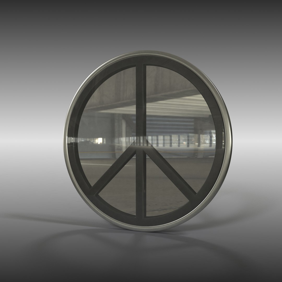 3D Peace Symbol Model - TurboSquid 2101393