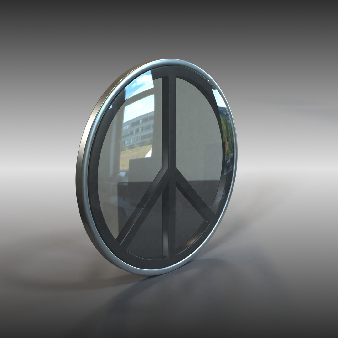 3D Peace Symbol Model - TurboSquid 2101393