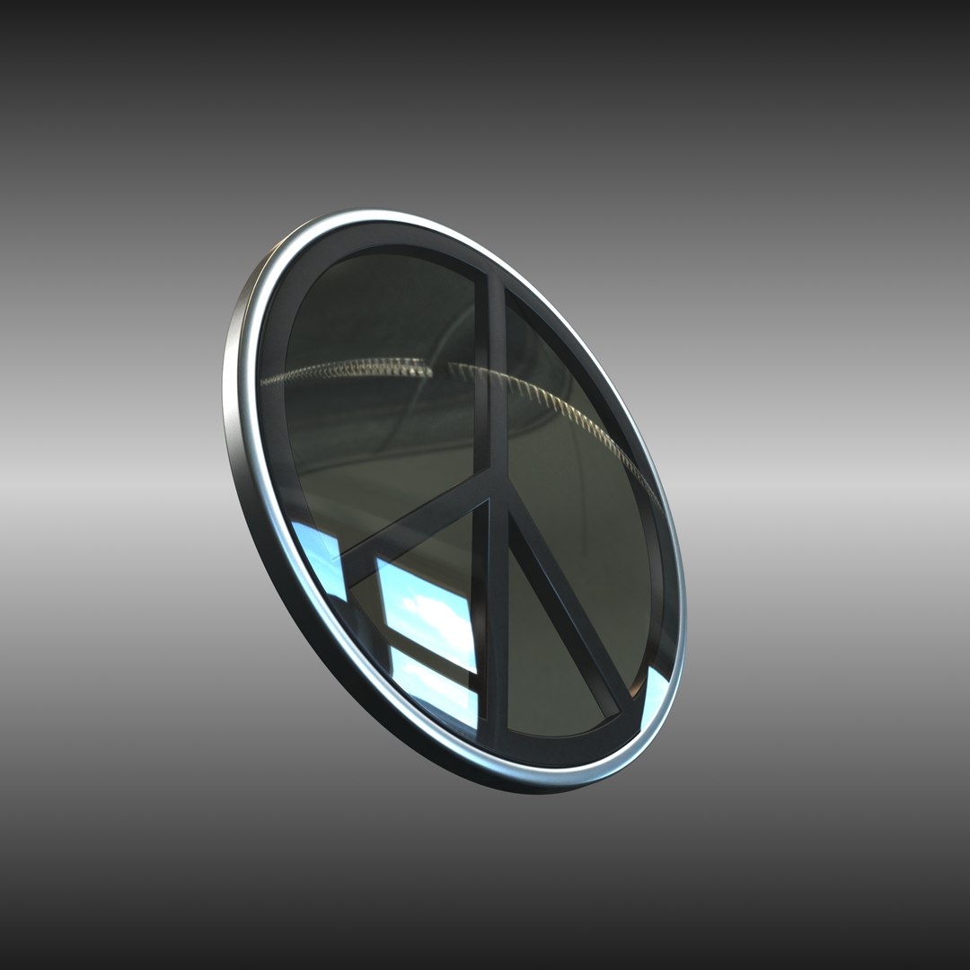 3D Peace Symbol Model - TurboSquid 2101393