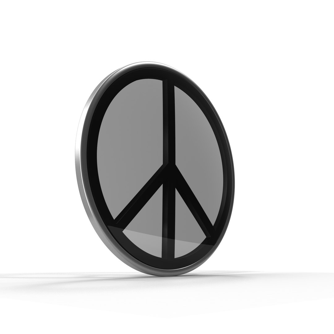 3D Peace Symbol Model - TurboSquid 2101393