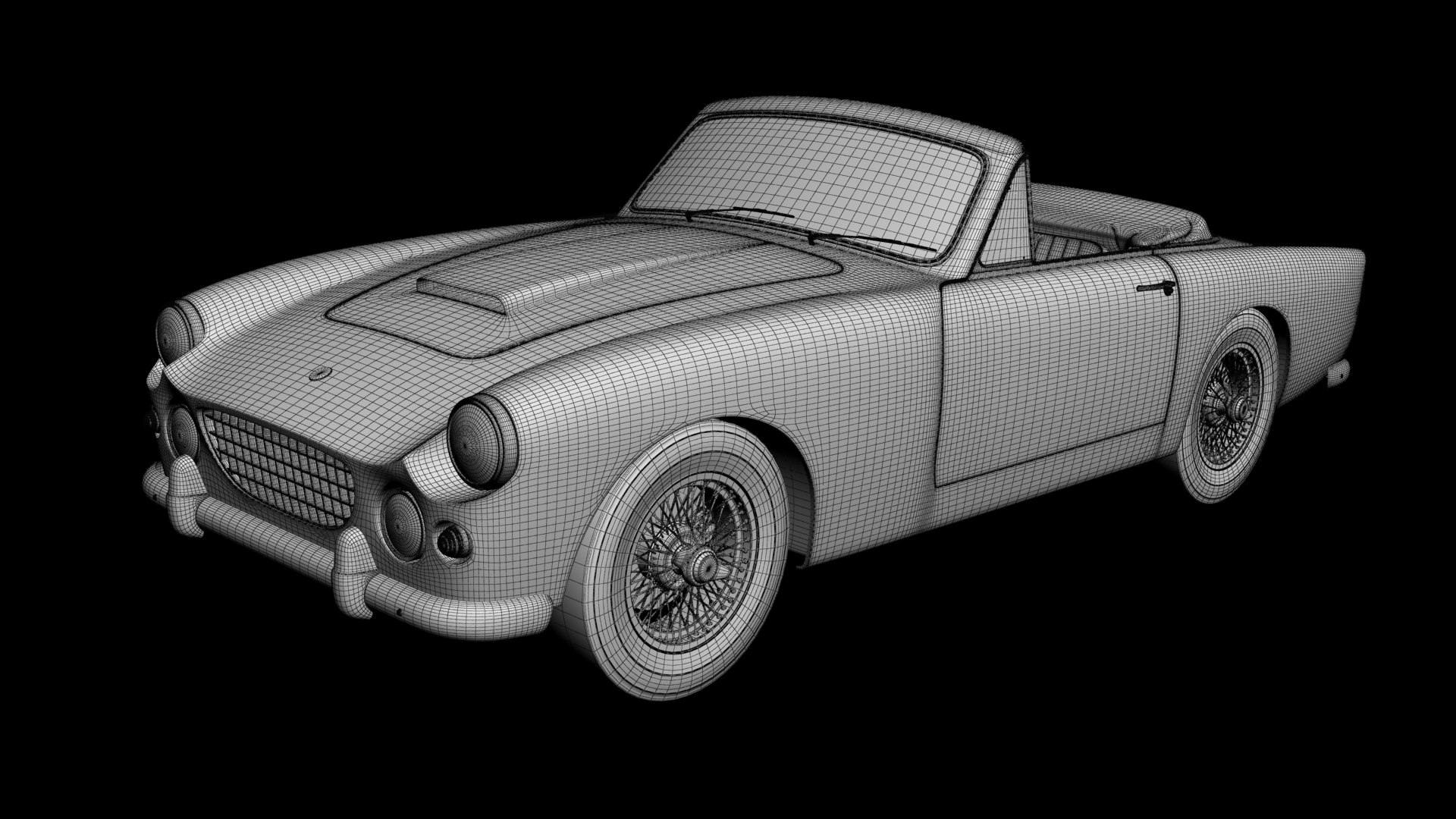 3D AC Greyhound Drophead - TurboSquid 2055621