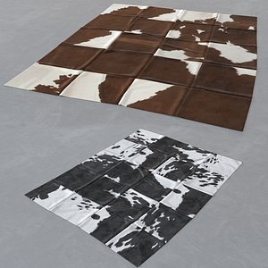 3d cow carpet