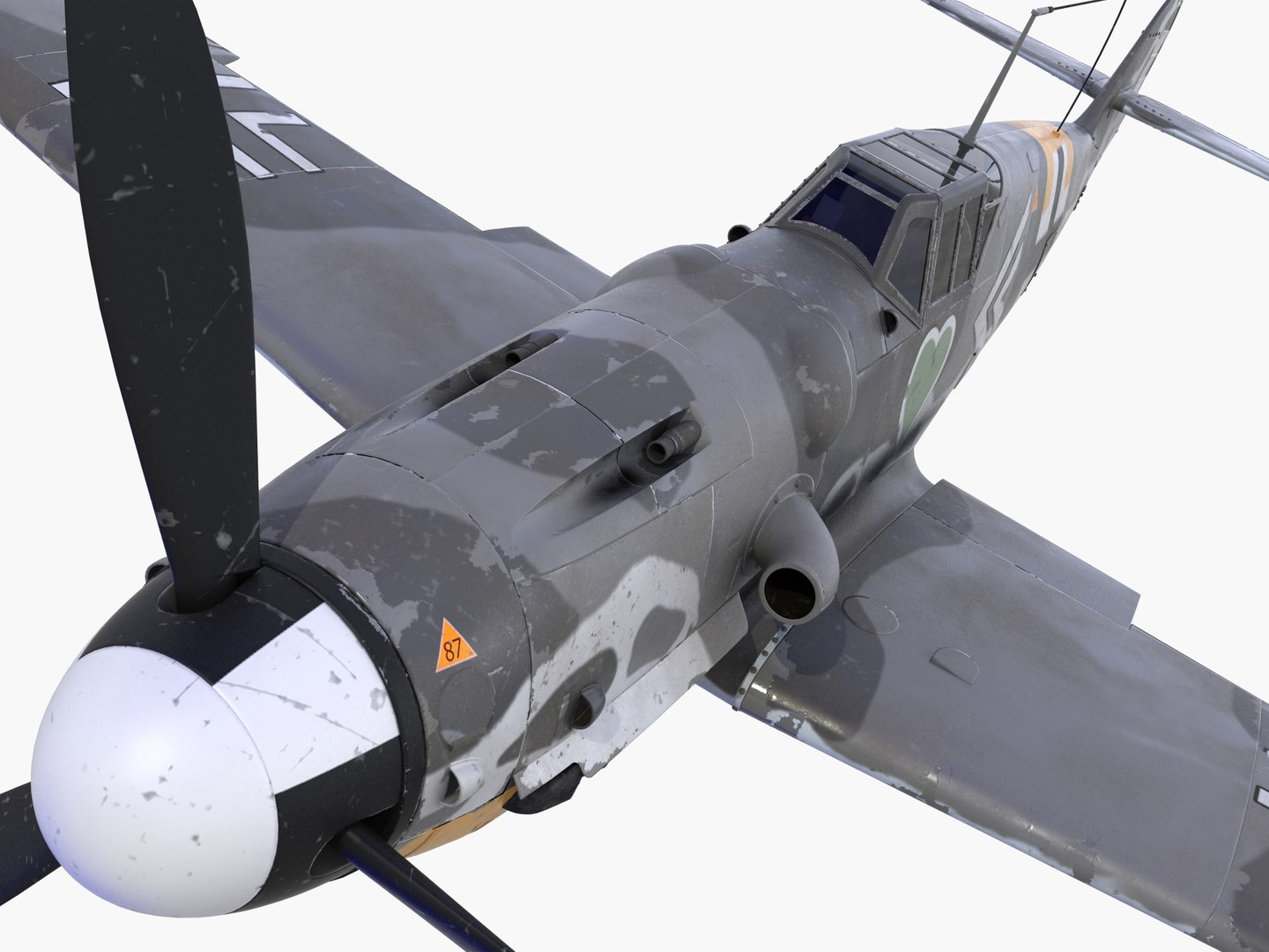 Bf-109 Fighter 3d Model