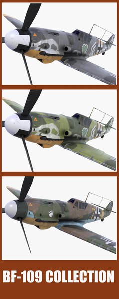 3ds max me-109 g6 messerschmitt bf 109