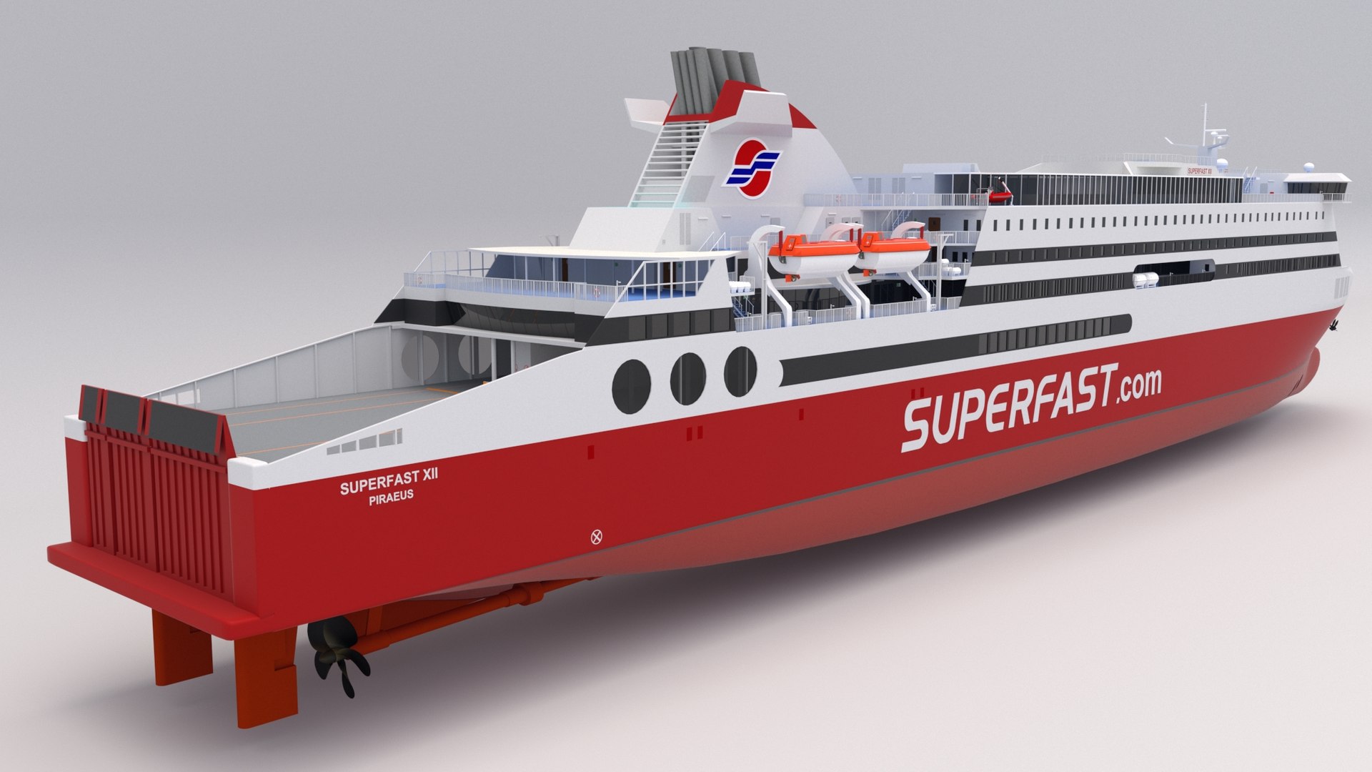 modelo 3d Barco Superfast XII - Superfast Ferries - TurboSquid 1693507