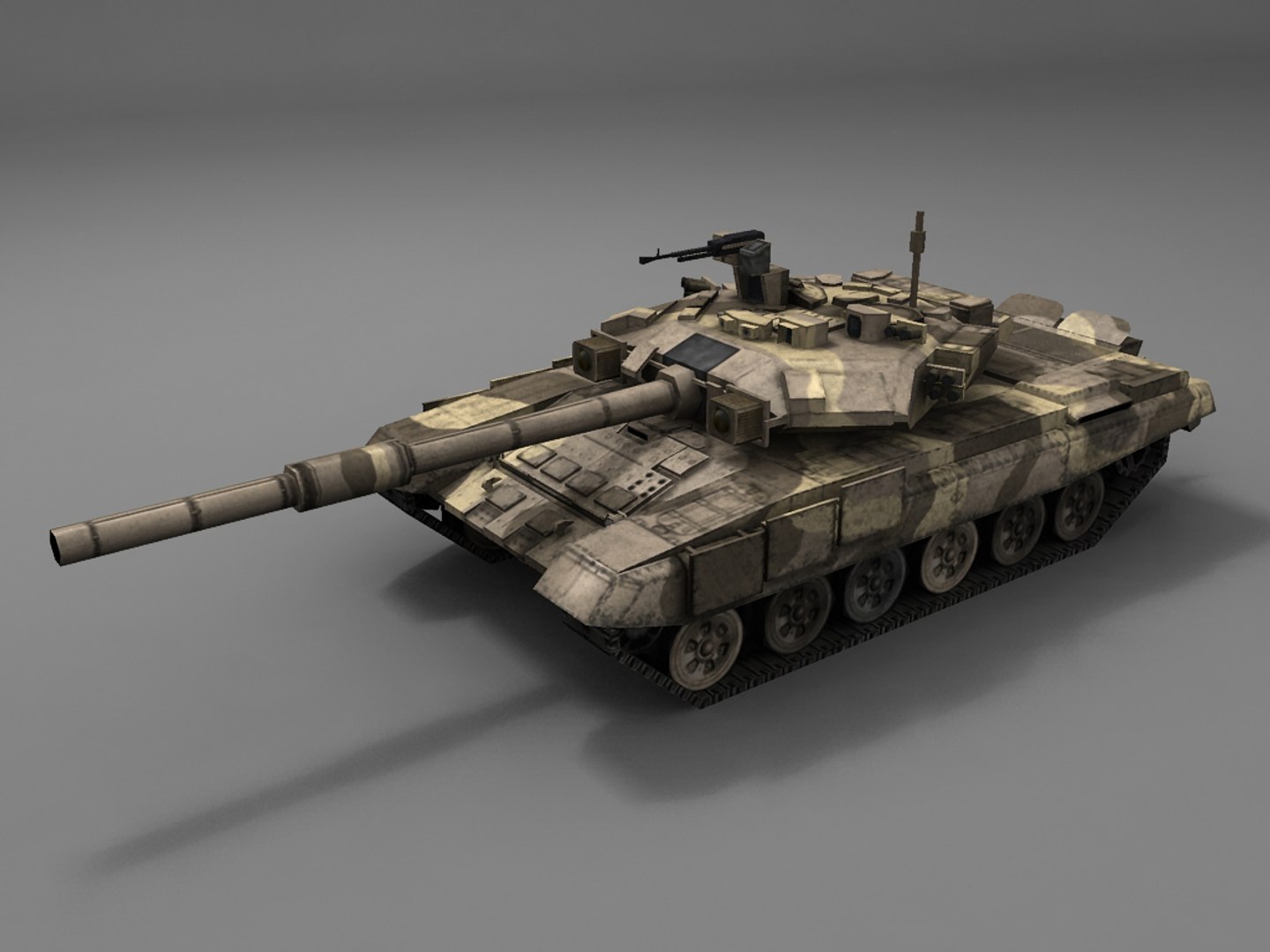 T-90 Russian Tank Fbx