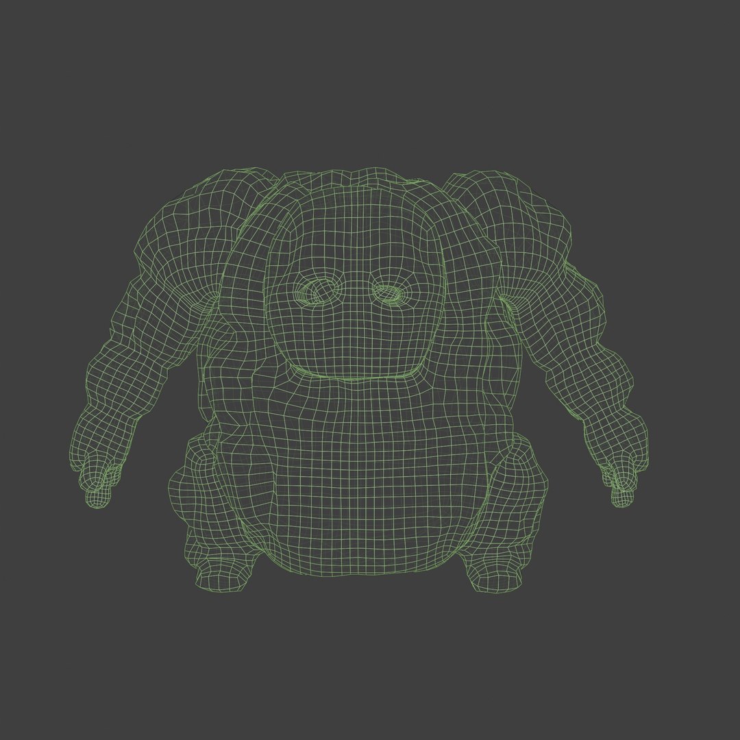 3D Model Stone Golem With Quads Mesh Topology - TurboSquid 1817814