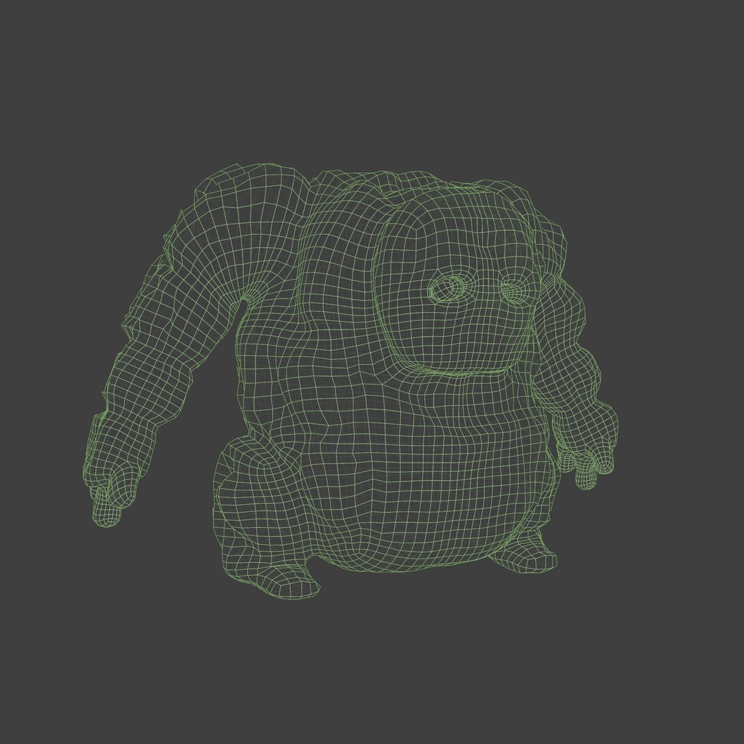 3D Model Stone Golem With Quads Mesh Topology - TurboSquid 1817814