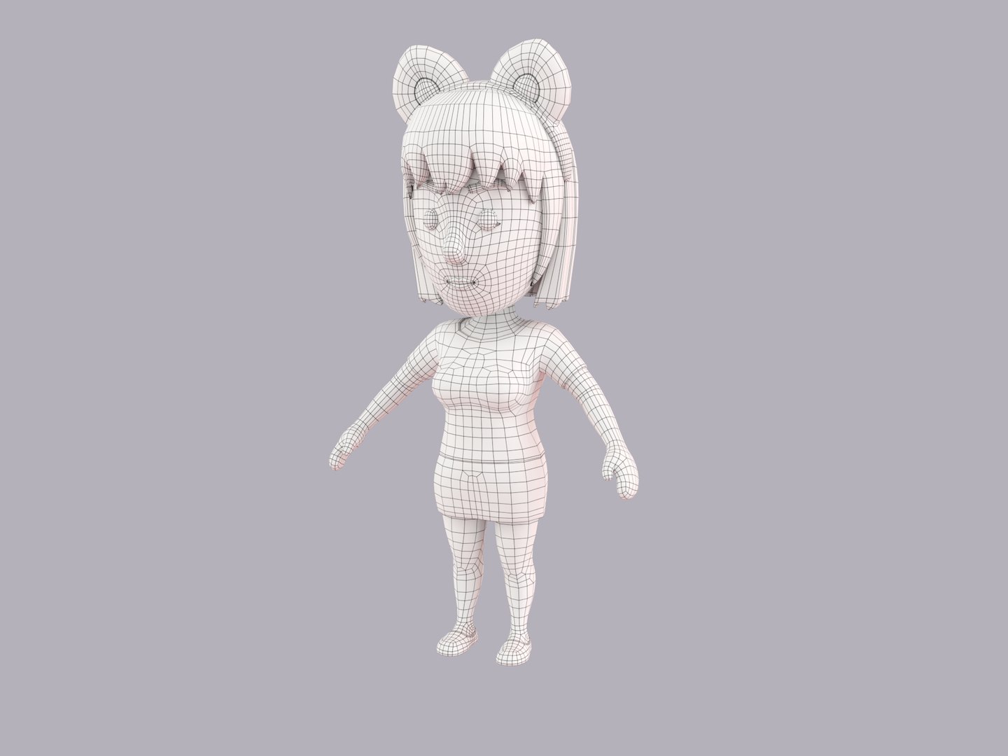 3D Cartoon Female Character Rigged 059 - TurboSquid 2379259