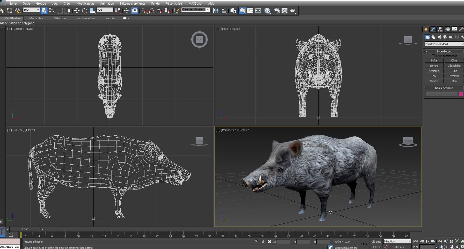 Wild Boar 3D Model - TurboSquid 1239670
