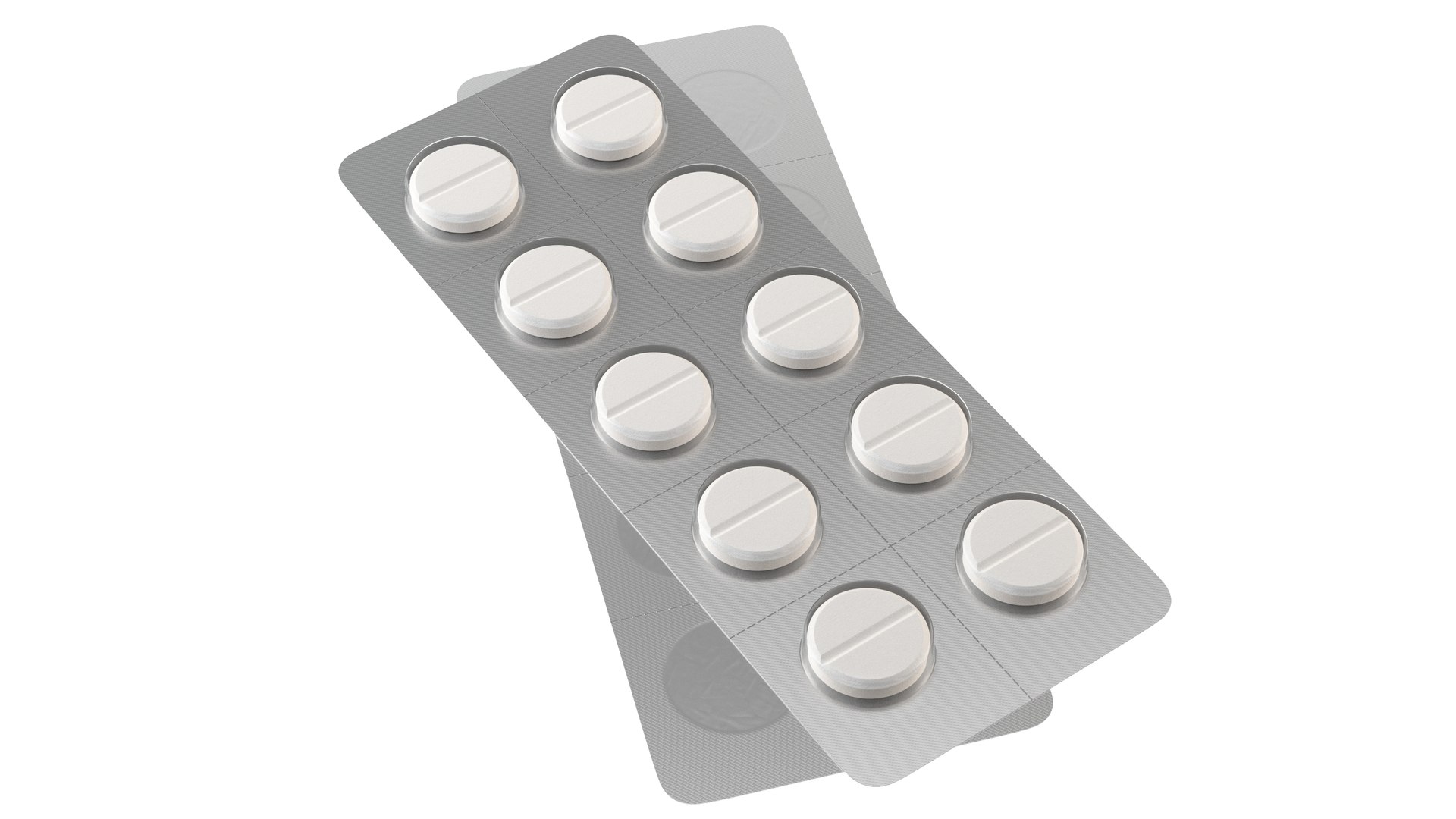 Pills Blister Pack Model - TurboSquid 2152600
