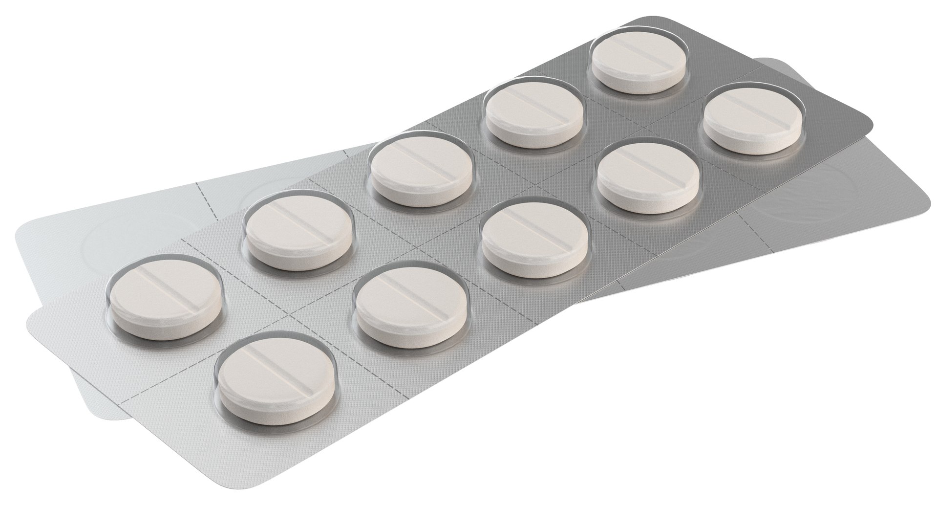 Pills Blister Pack Model - TurboSquid 2152600