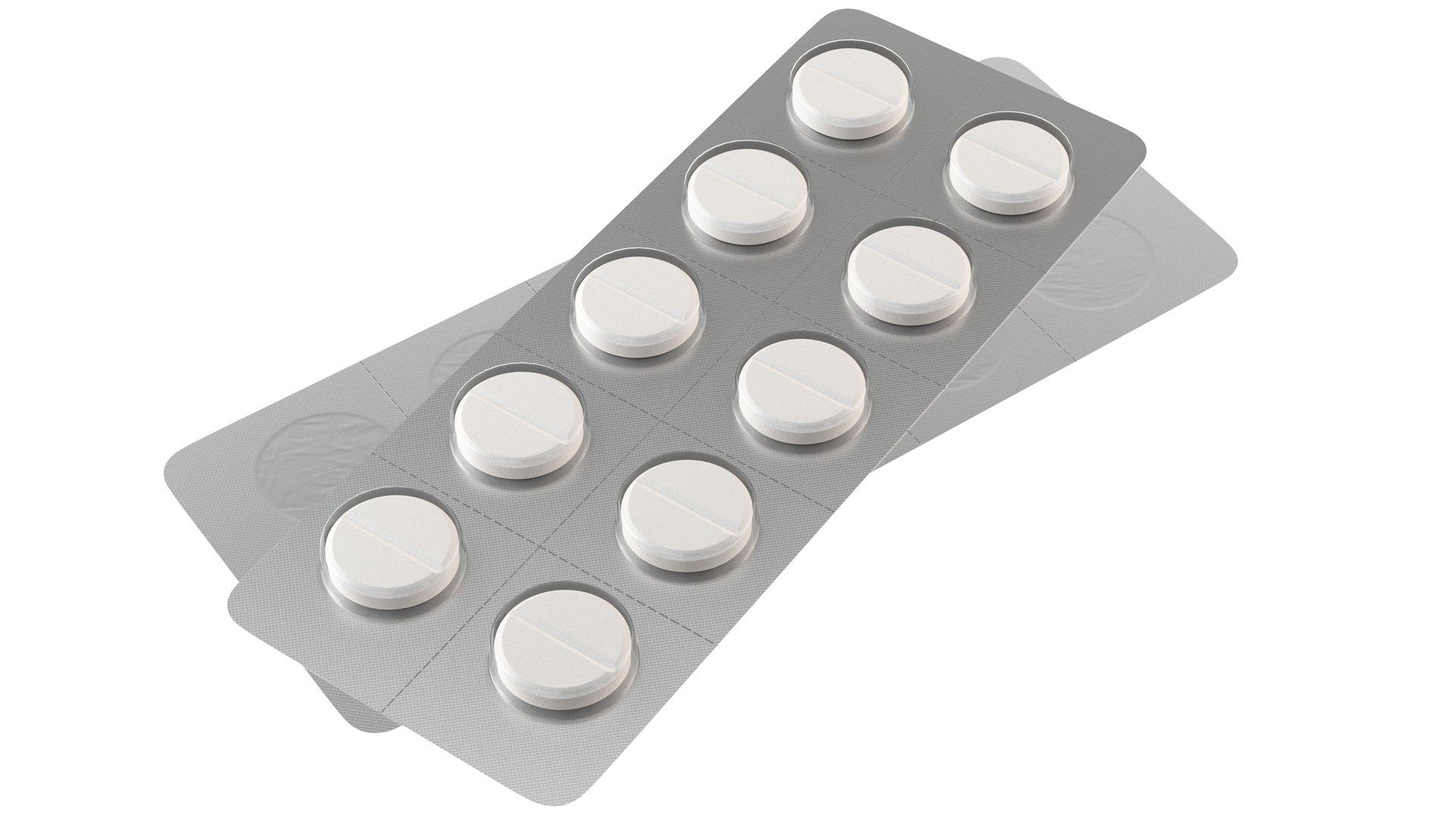 Pills Blister Pack Model - TurboSquid 2152600