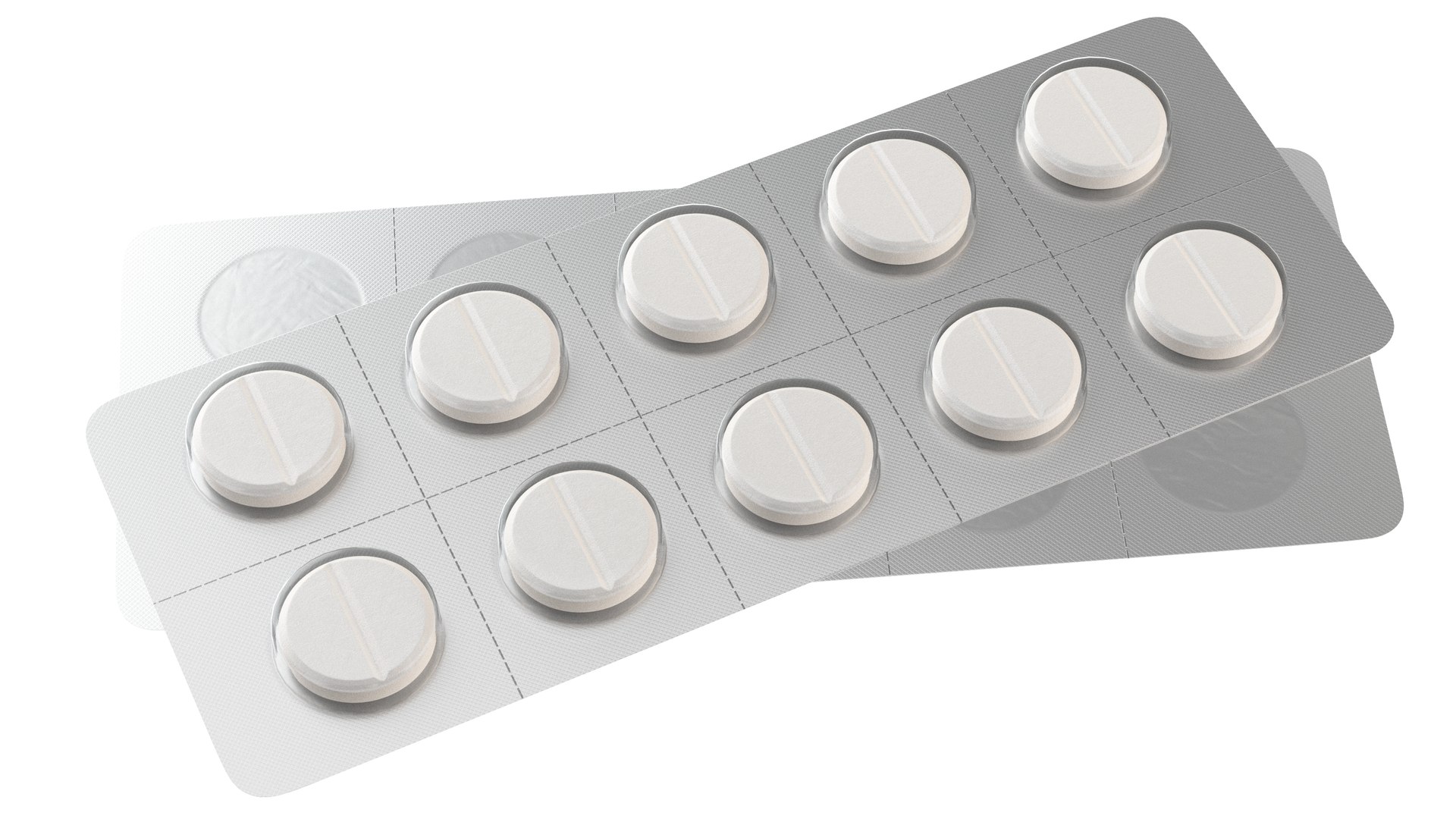 Pills Blister Pack Model - TurboSquid 2152600
