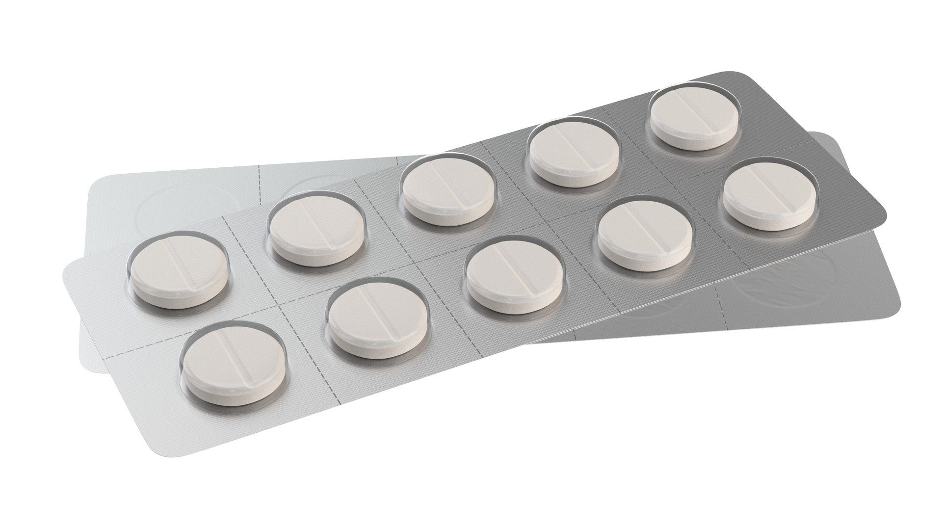 Pills Blister Pack Model - TurboSquid 2152600