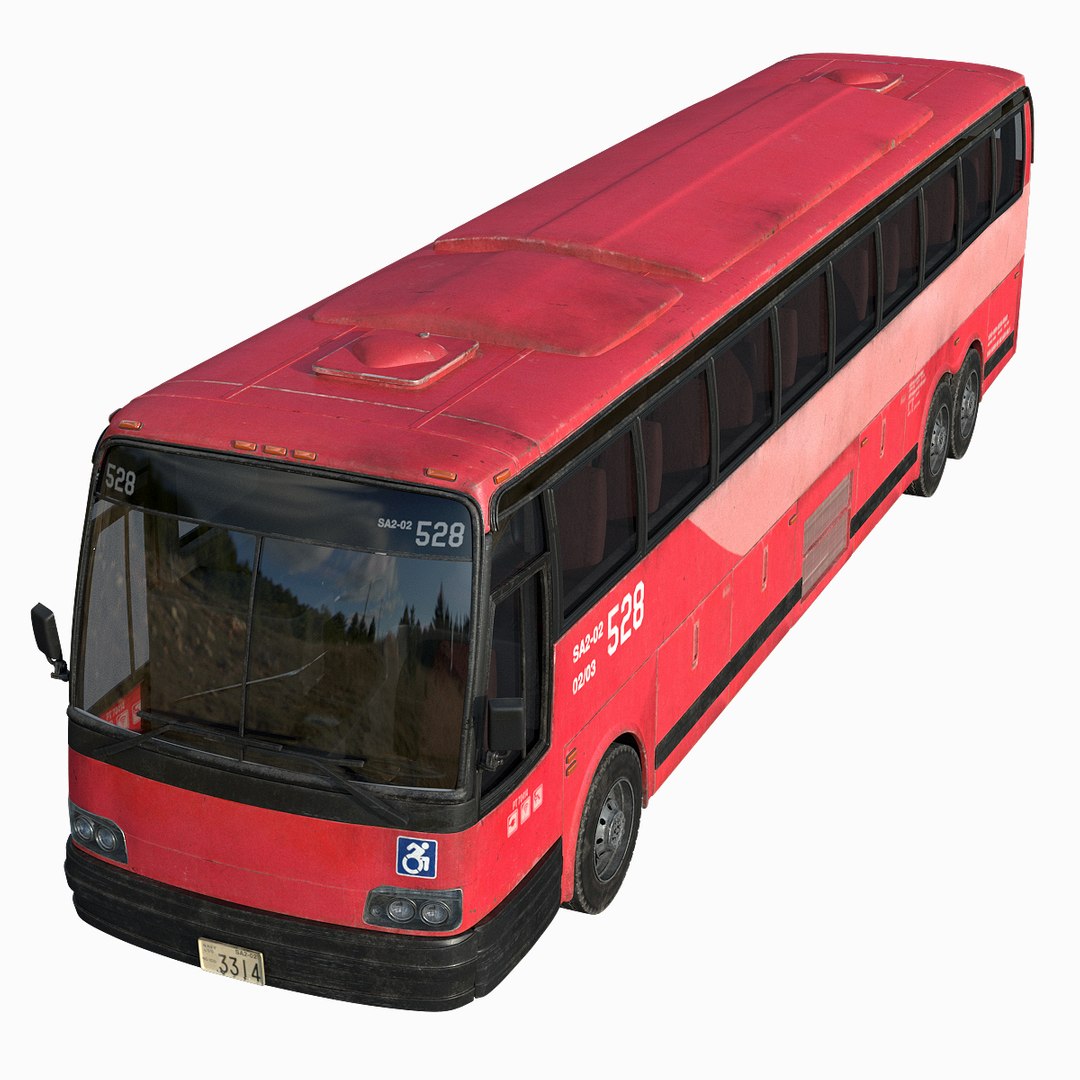 3D модель 3D модель красного автобуса - TurboSquid 1781608