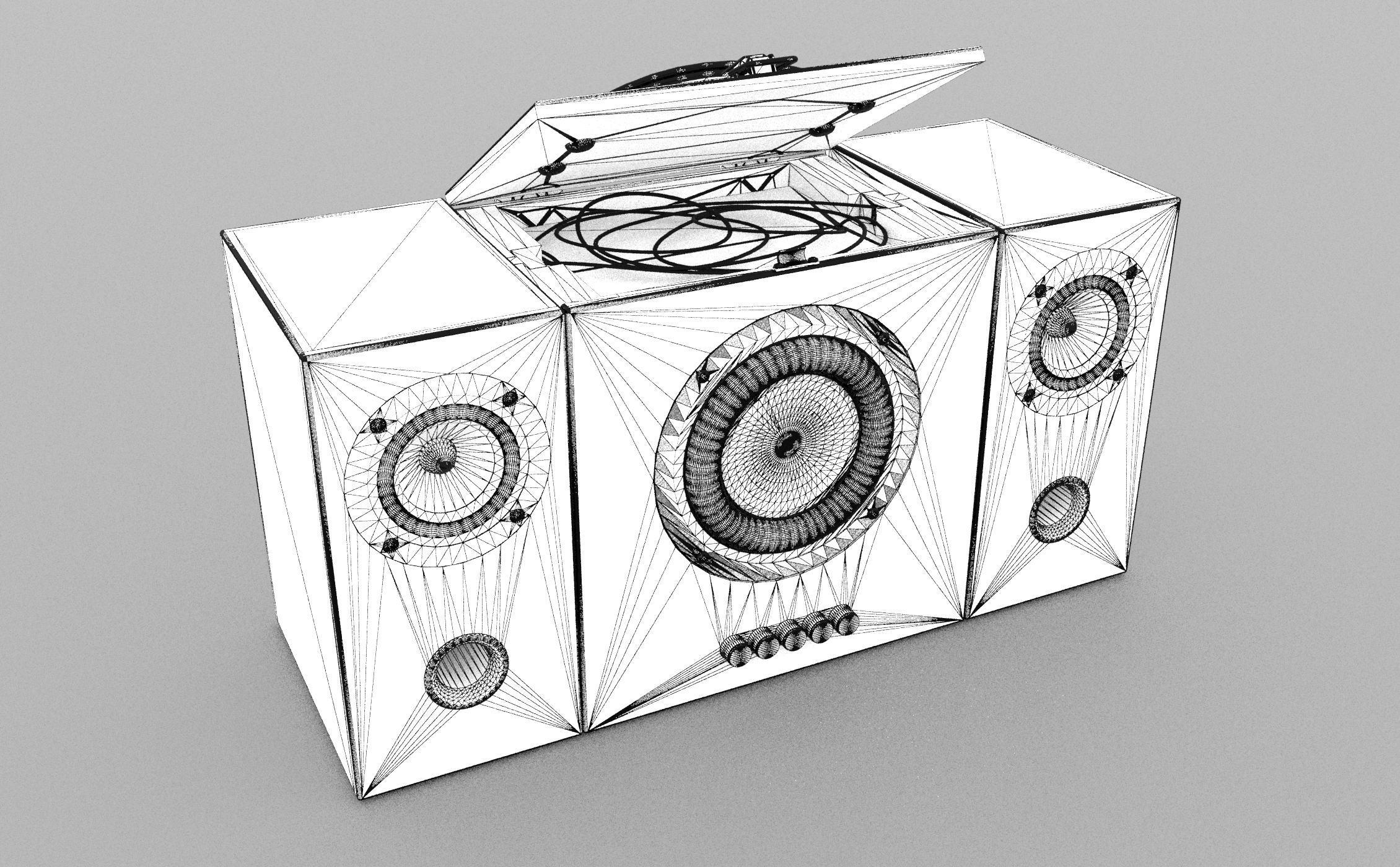modelo 3d Boombox compacto - TurboSquid 1665184