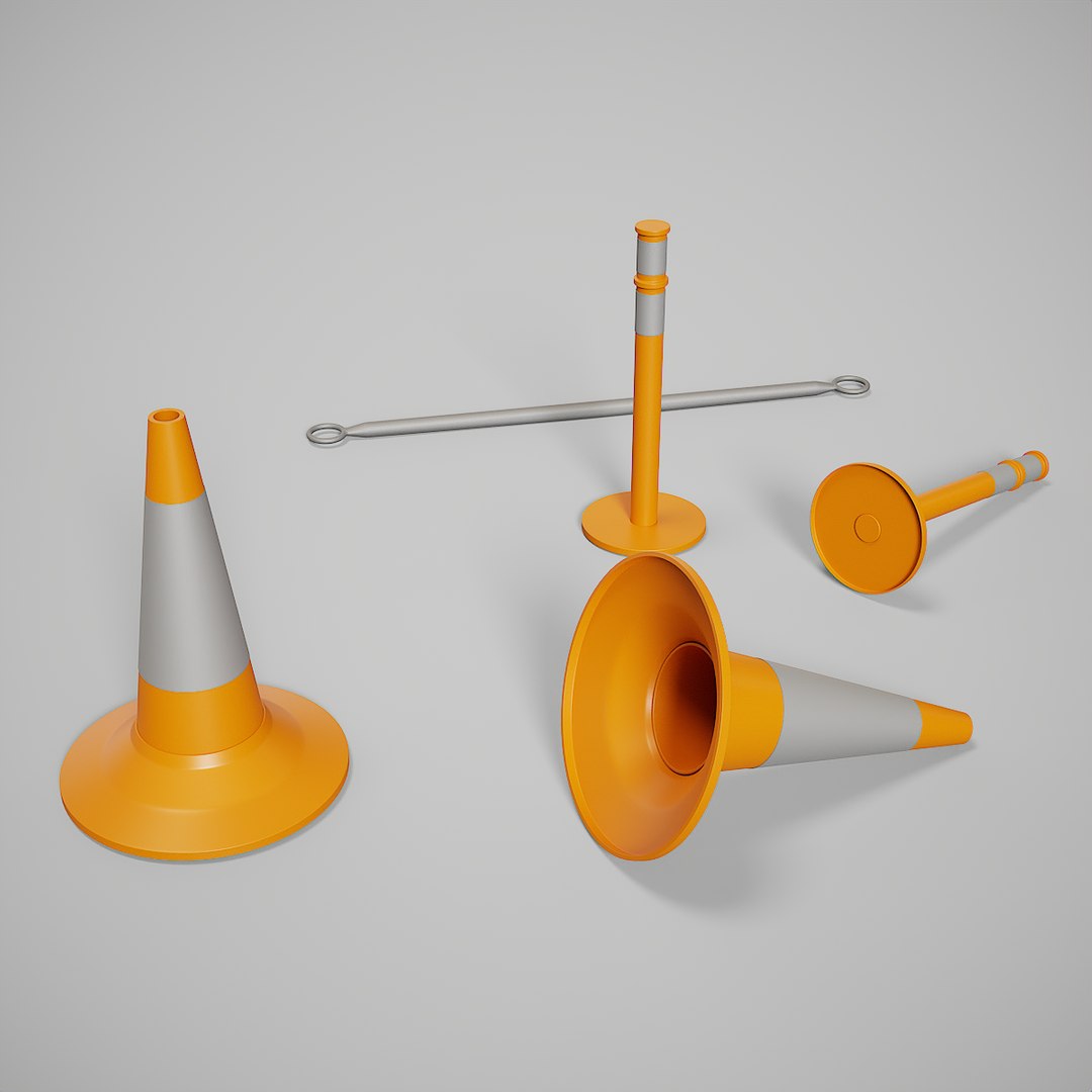 3D Traffic Cones High-Poly - TurboSquid 2234623