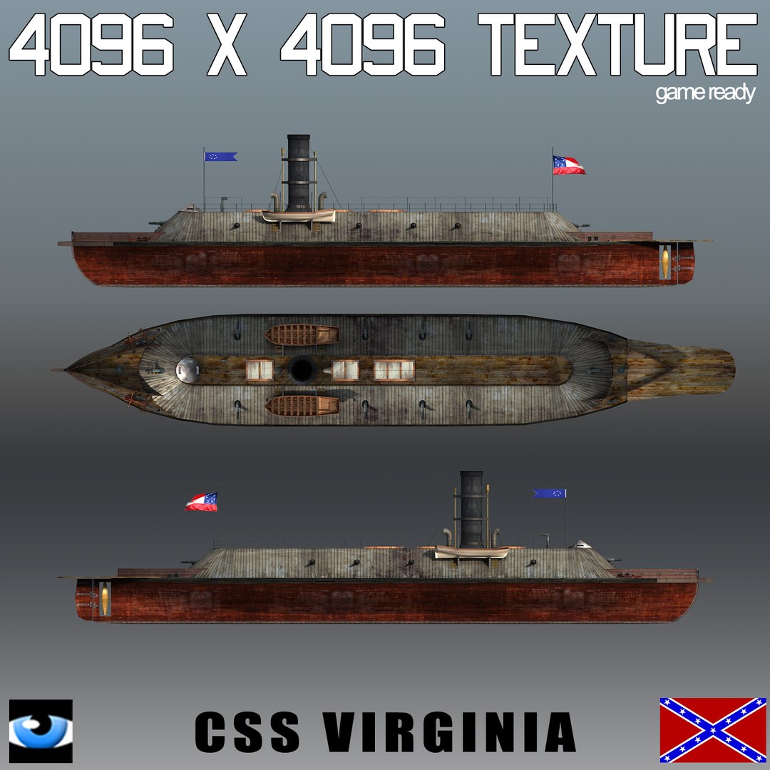 Css Virginia 3D Model - TurboSquid 1353981