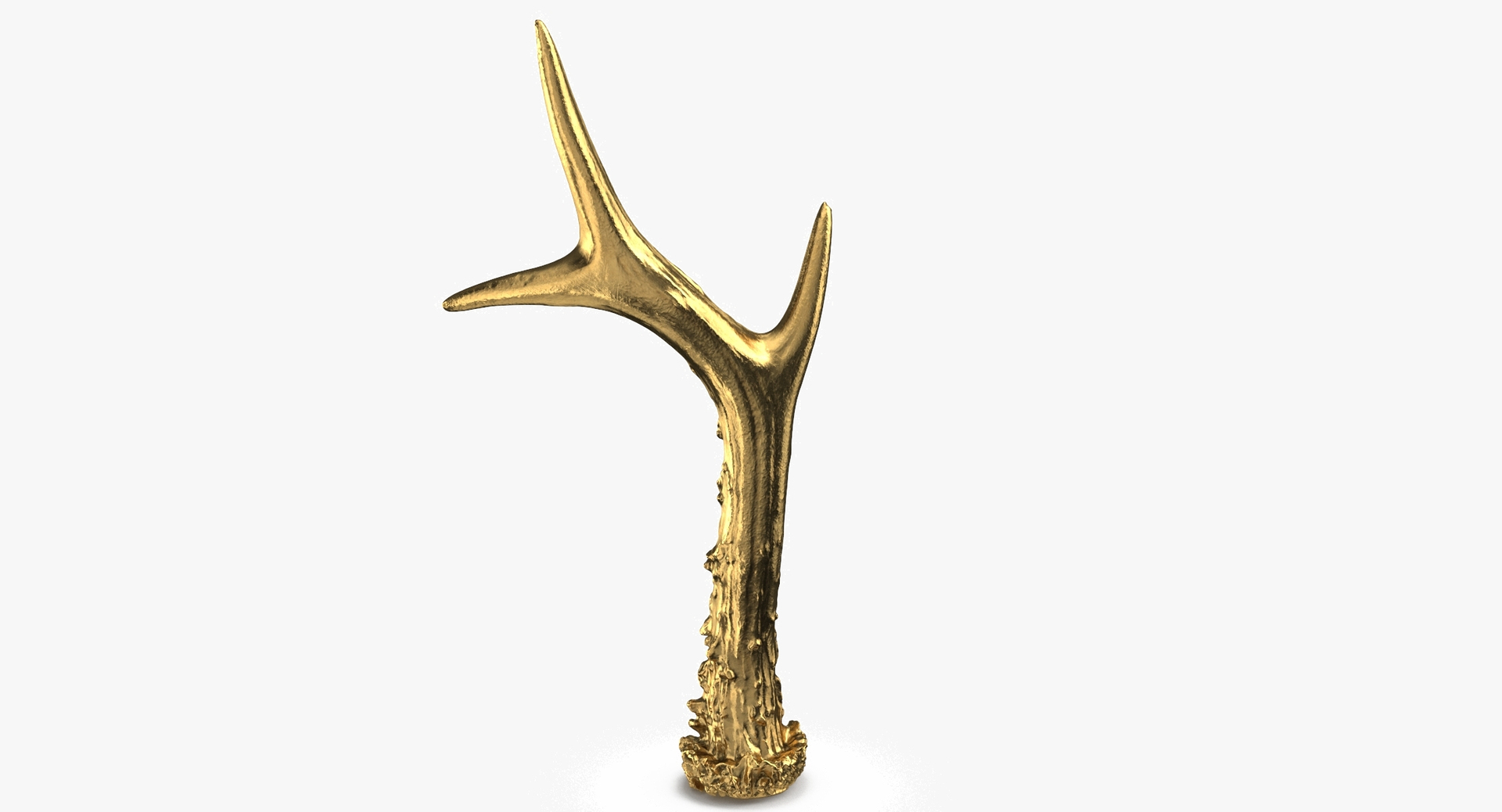 3D Deer Antler Gold - TurboSquid 1749450