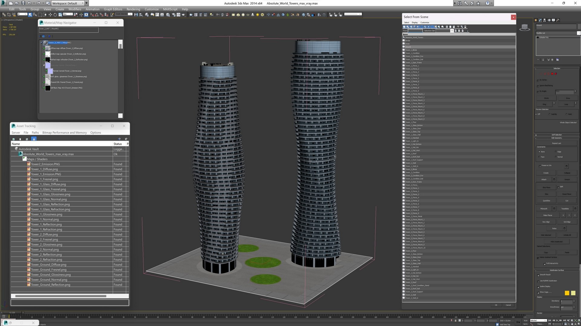 Absolute World Towers 3D - TurboSquid 2215808