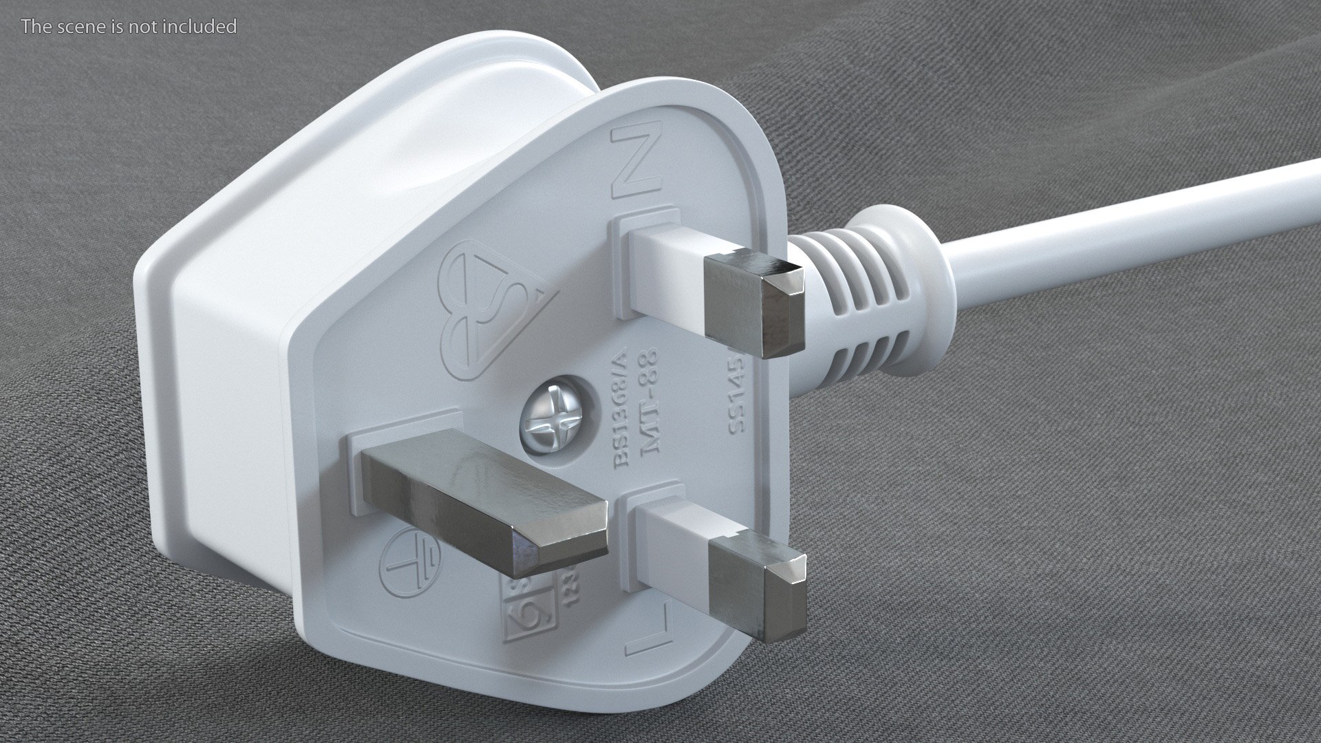 Type G Electric Plug White Rigged For Cinema 4D 3D - TurboSquid 2051763