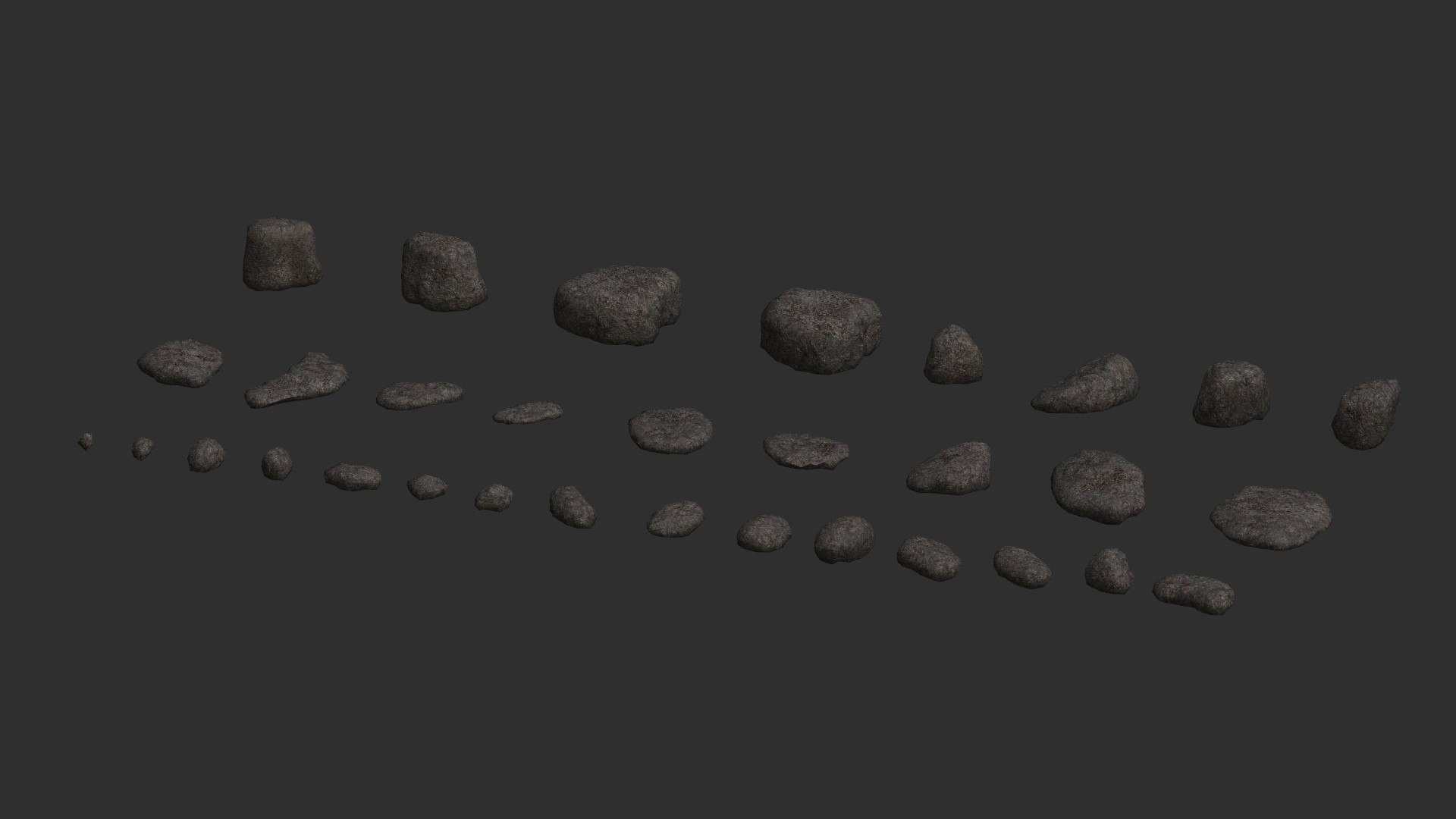 Free Assorted Rocks - Base 3D Model - TurboSquid 2216827