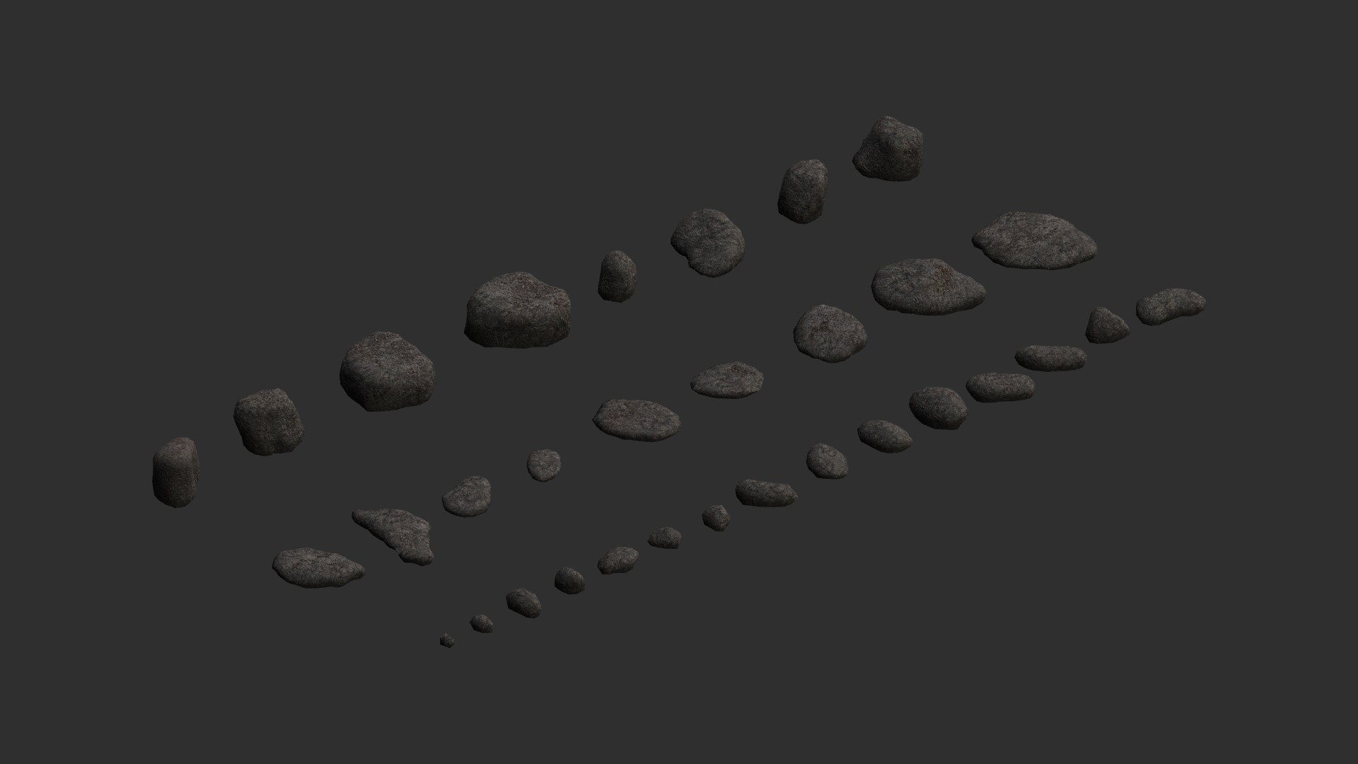 Free Assorted Rocks - Base 3D Model - TurboSquid 2216827