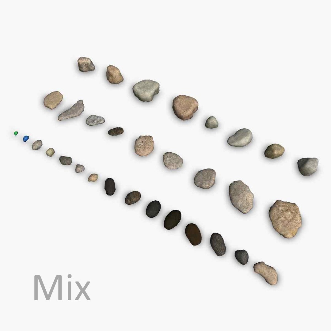 Free Assorted Rocks - Base 3D Model - TurboSquid 2216827