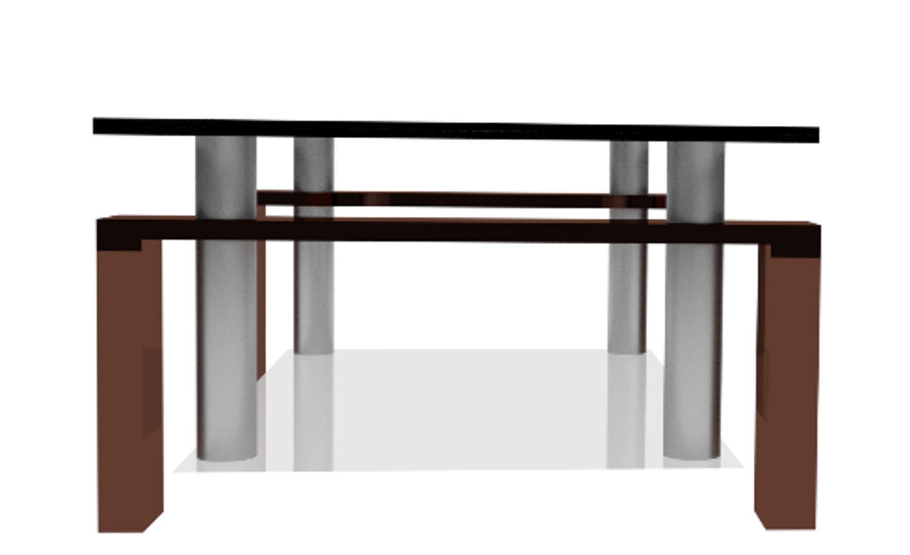 Glass table 3D model - TurboSquid 1277212