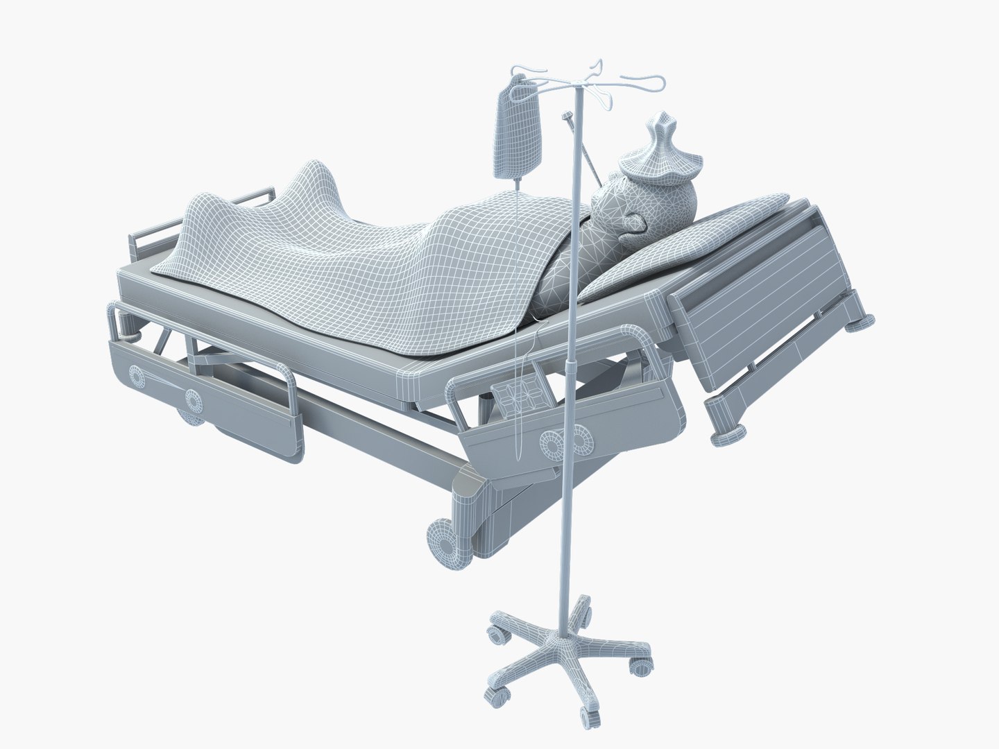 3D Hospital Patient Model - TurboSquid 1230030