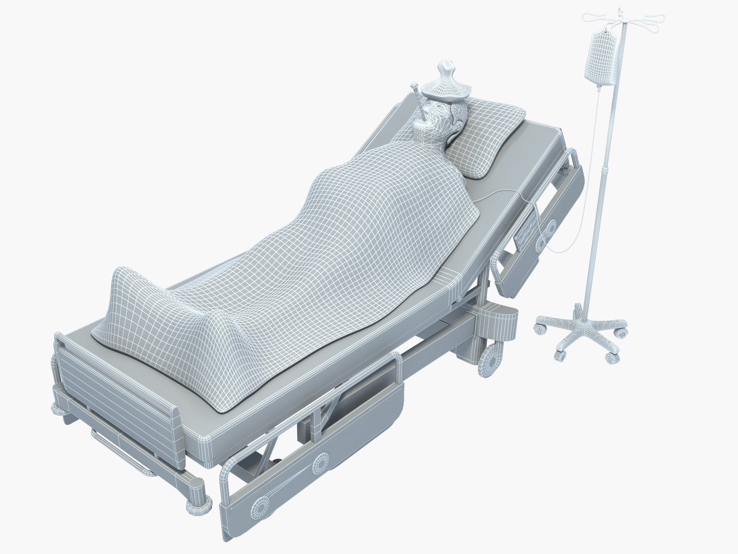 3D Hospital Patient Model - TurboSquid 1230030