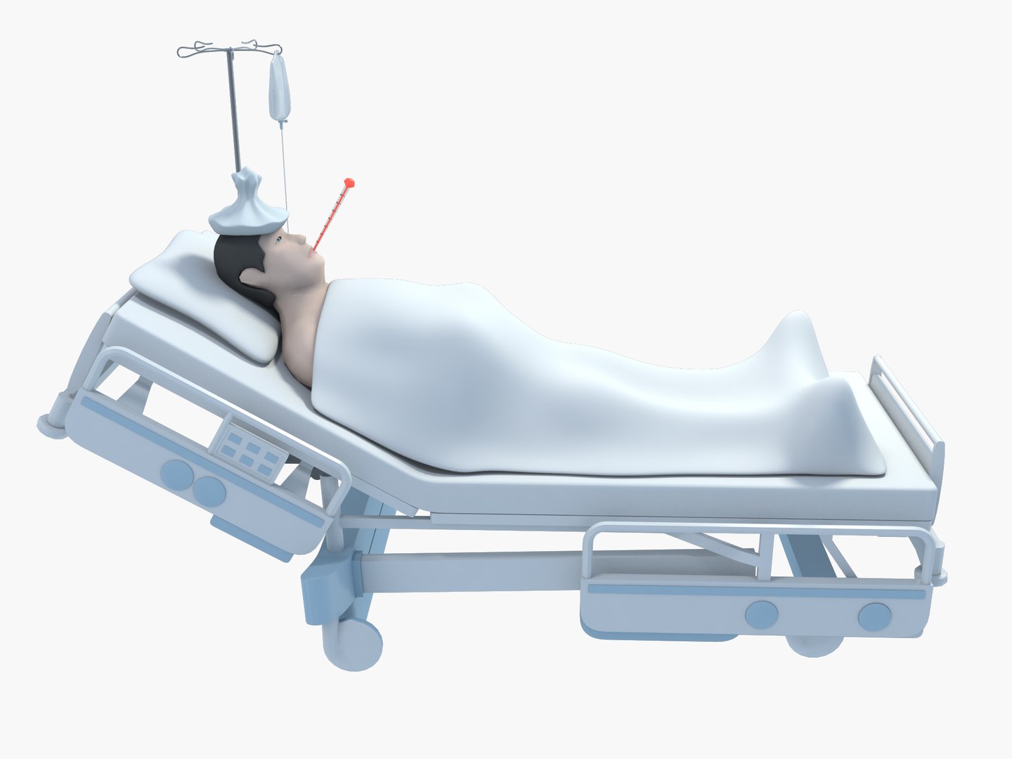 3D Hospital Patient Model - TurboSquid 1230030