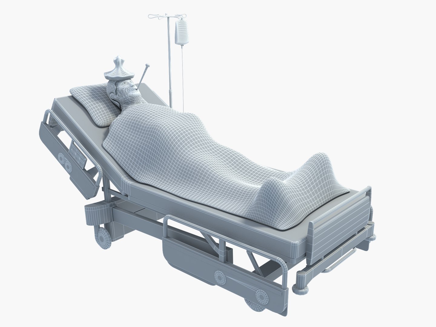 3D Hospital Patient Model - TurboSquid 1230030