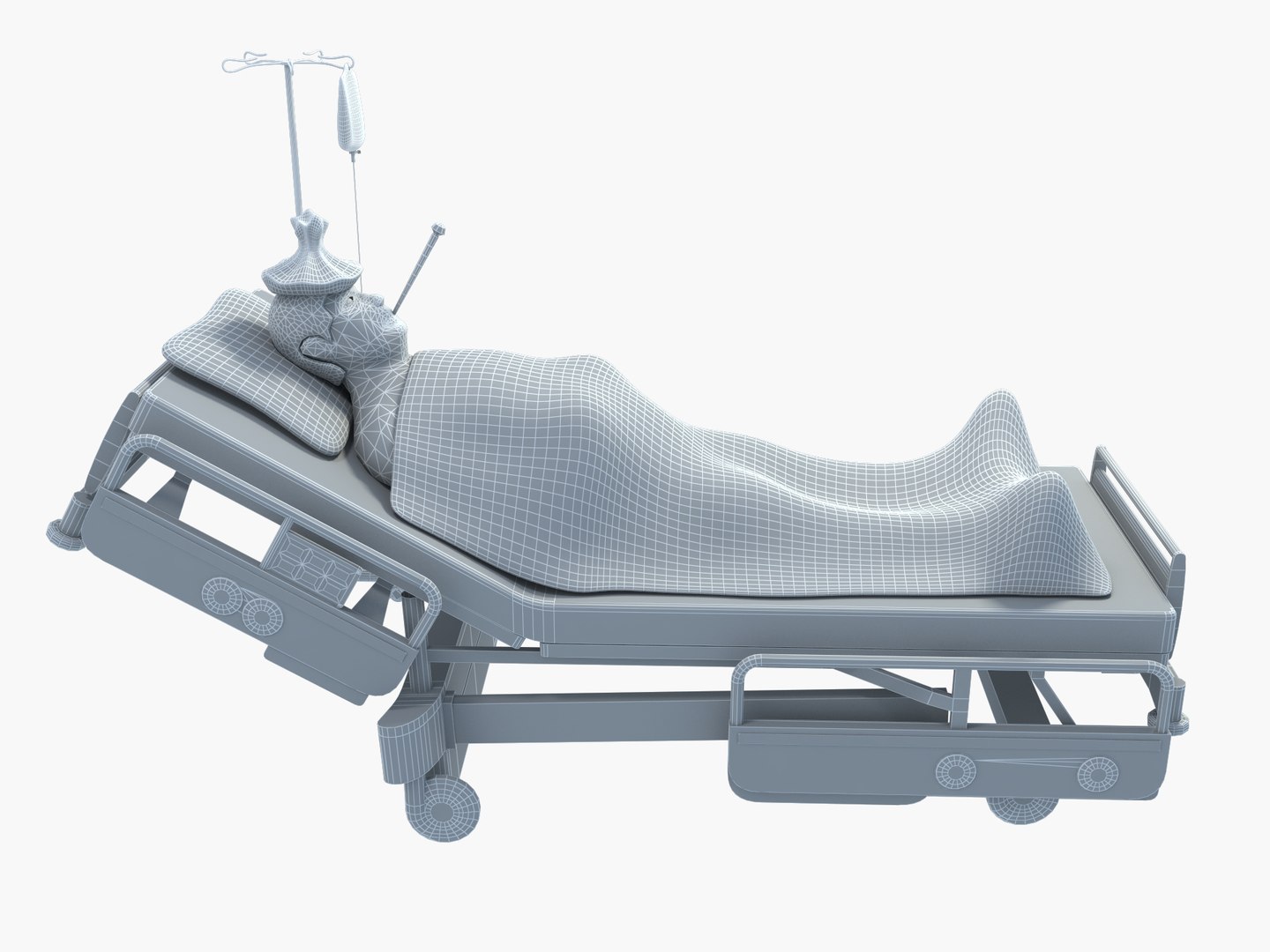 3D Hospital Patient Model - TurboSquid 1230030