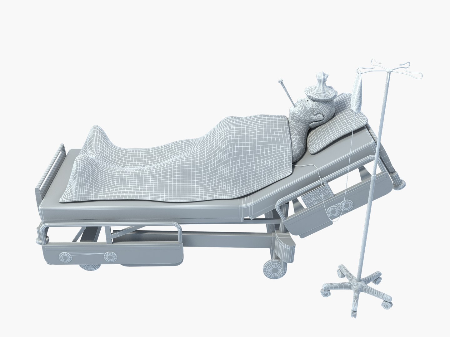 3D Hospital Patient Model - TurboSquid 1230030