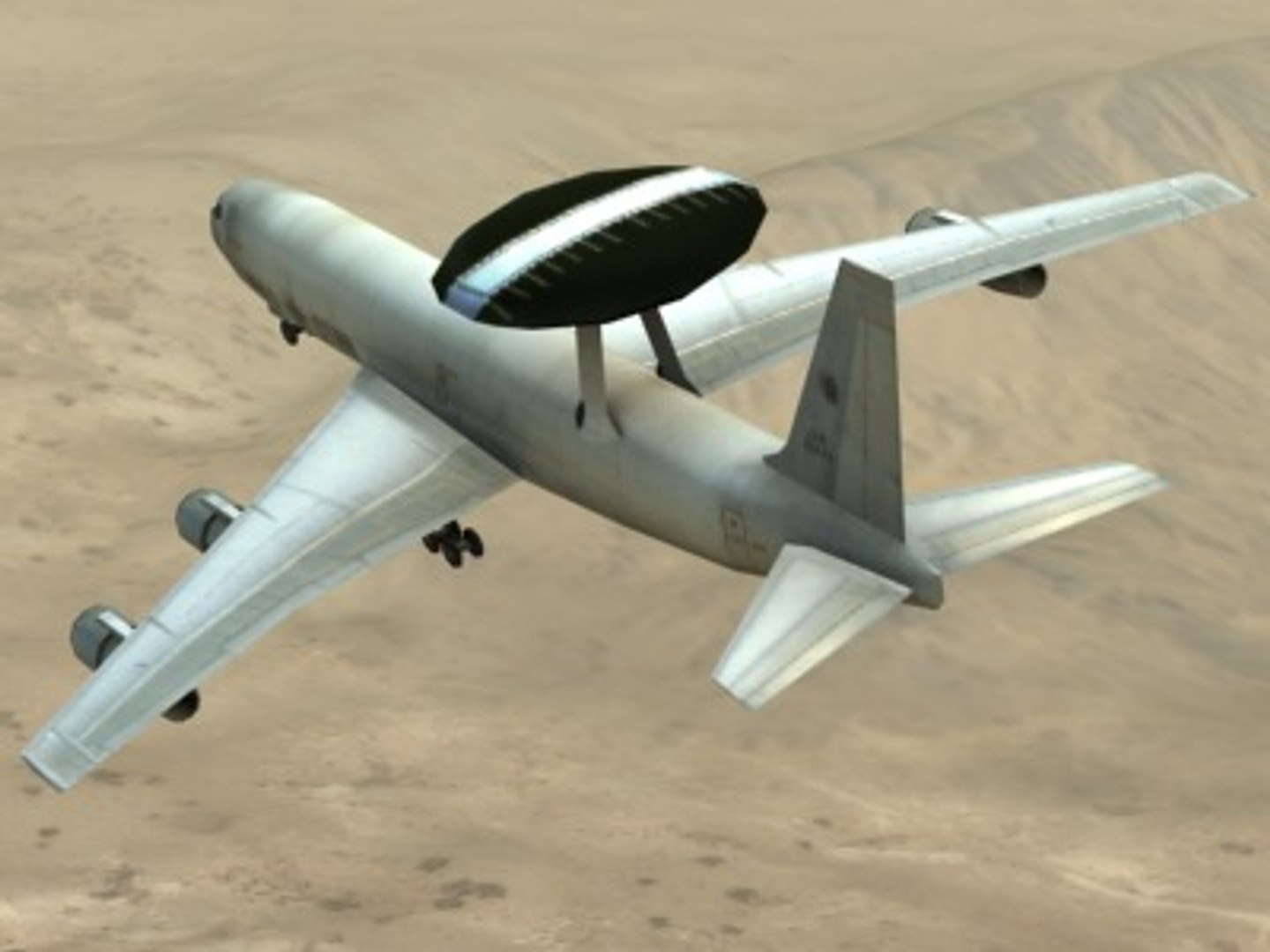 3d E3 Sentry Military Model