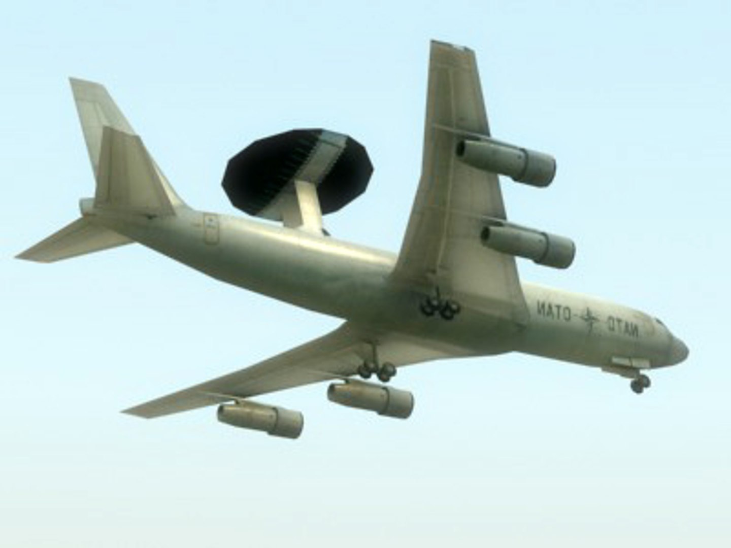 3d E3 Sentry Military Model