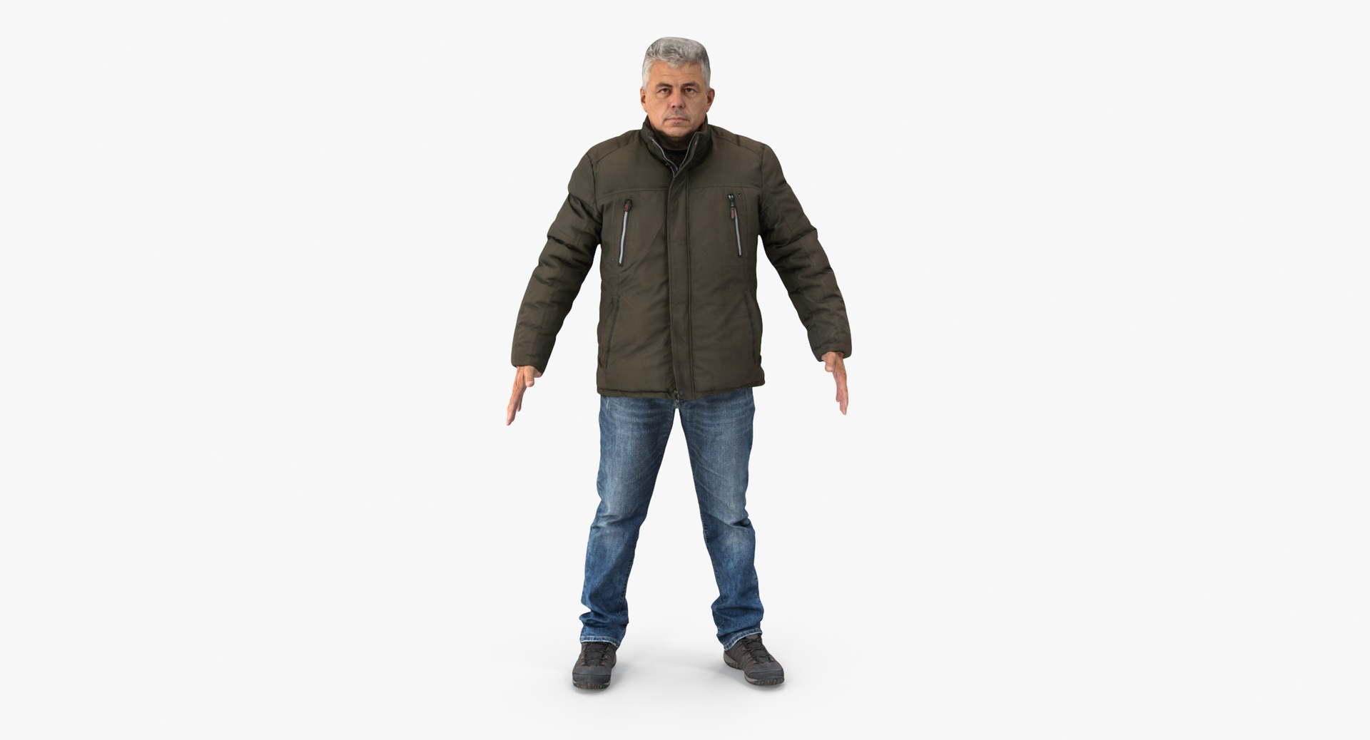 3D David Casual Winter A Pose - TurboSquid 2071721