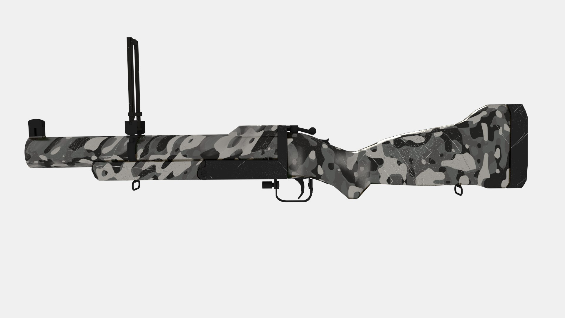 M79 Grenade Launcher 3d Blend