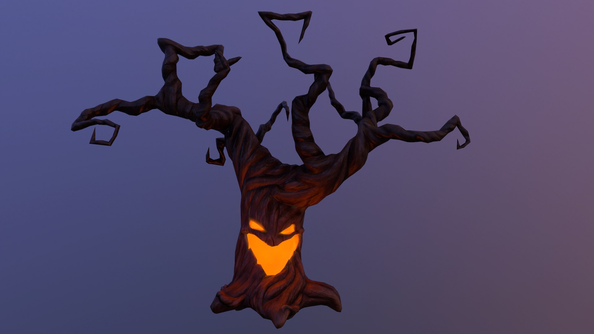 Creepy tree wood 3D model - TurboSquid 1296615