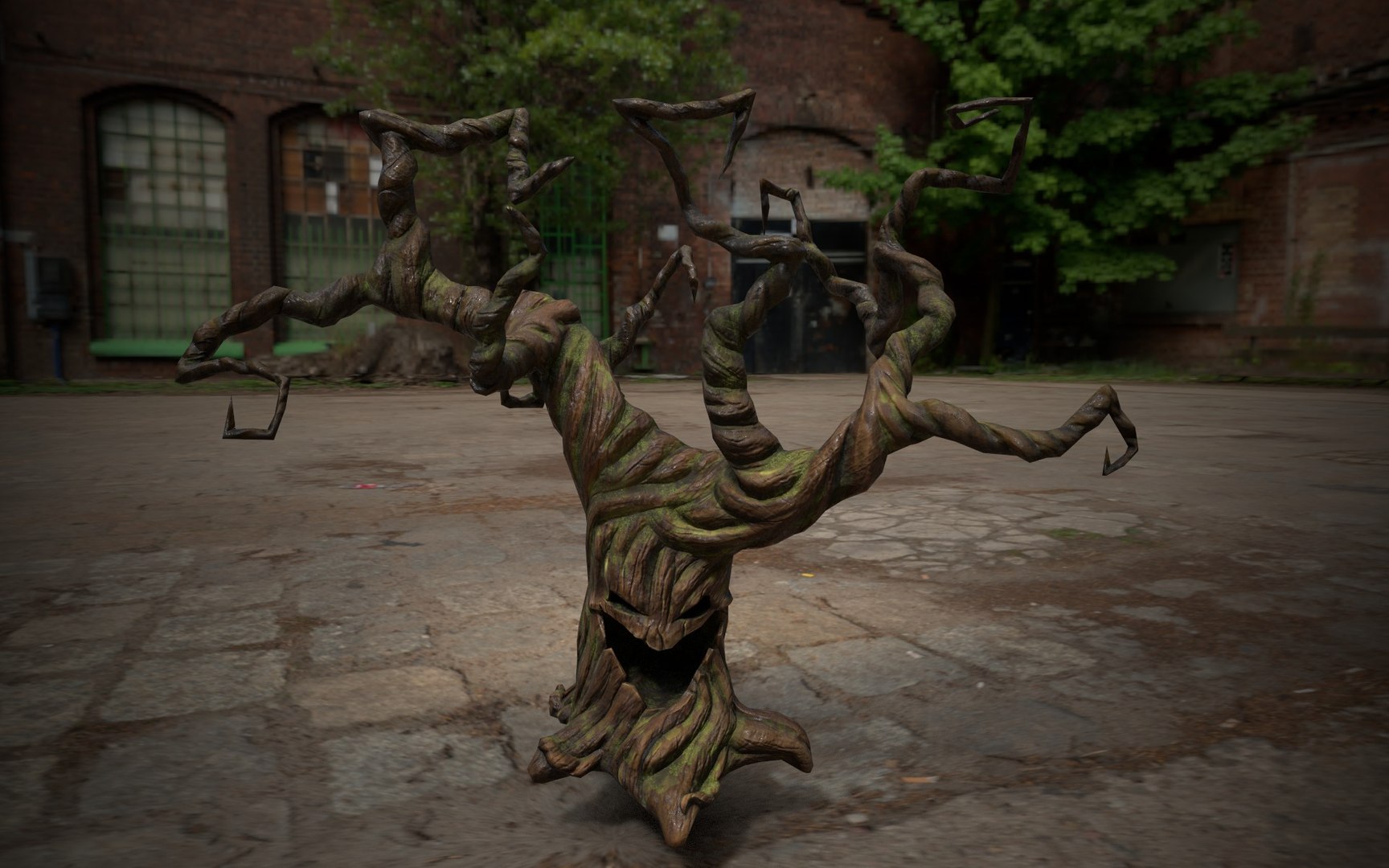 Creepy tree wood 3D model - TurboSquid 1296615