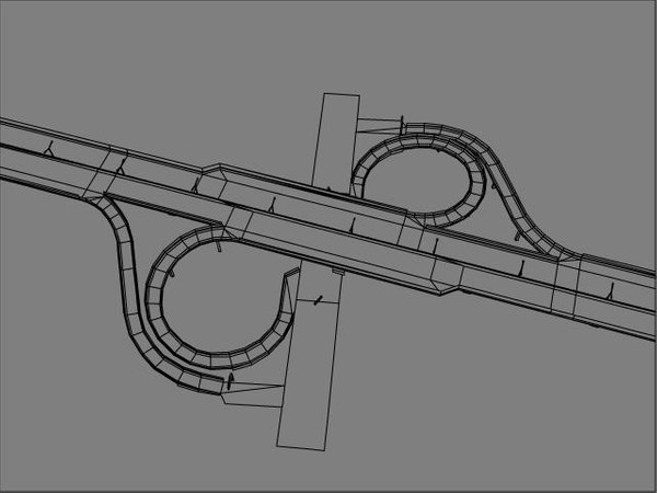 highway street interchange 3d model