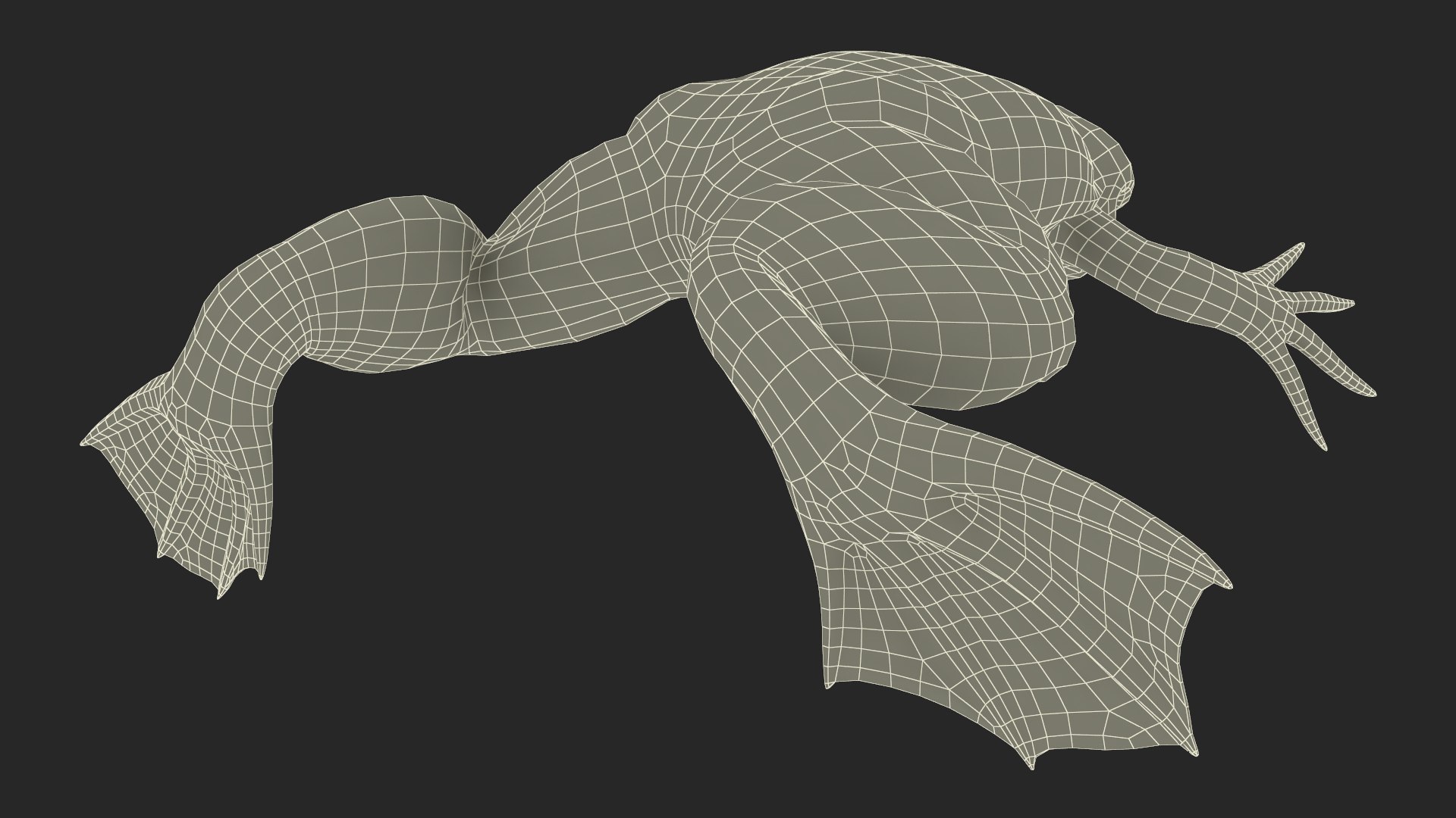 African Claw-toe Frog Rigged for Cinema 4D 3D model - TurboSquid 2146958