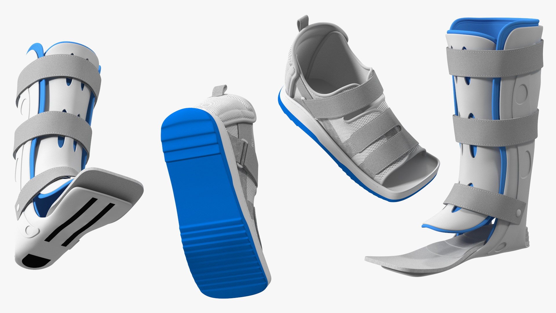 Feet Orthotics Darco with Off-Loading Shoes model - TurboSquid 2031811