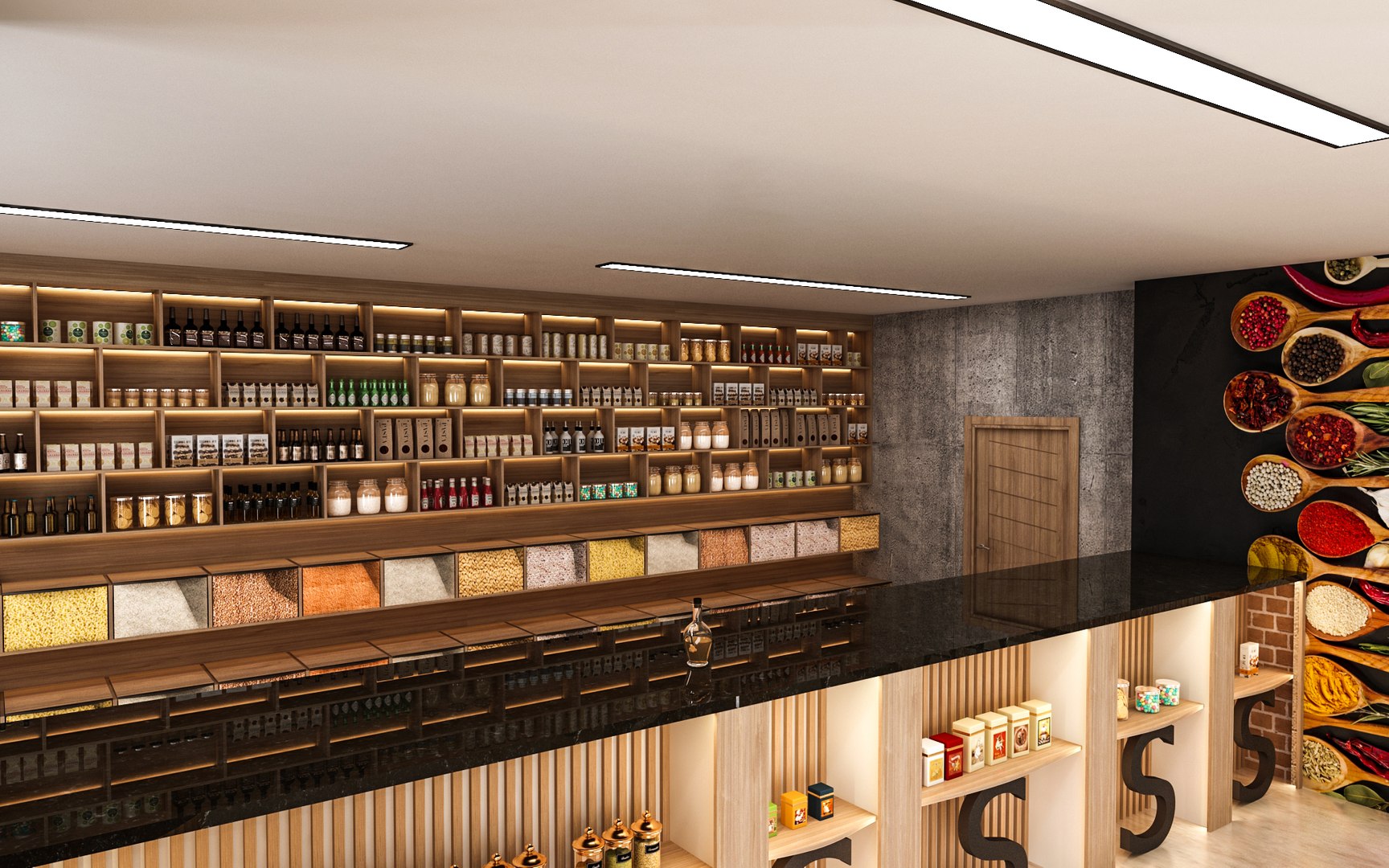 Traditional Coffee Spices And Nuts Shop - Authentic 3D Model 3D - TurboSquid 2190098