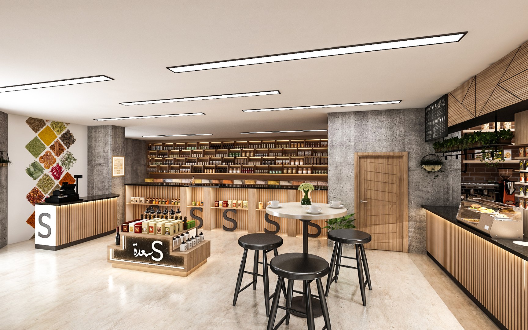 Traditional Coffee Spices And Nuts Shop - Authentic 3D Model 3D - TurboSquid 2190098