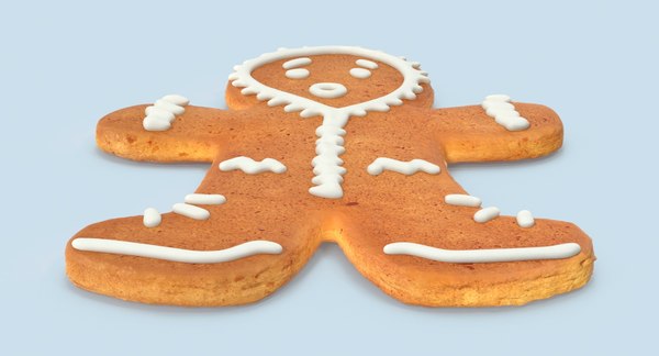 gingerbread man hood 3d max