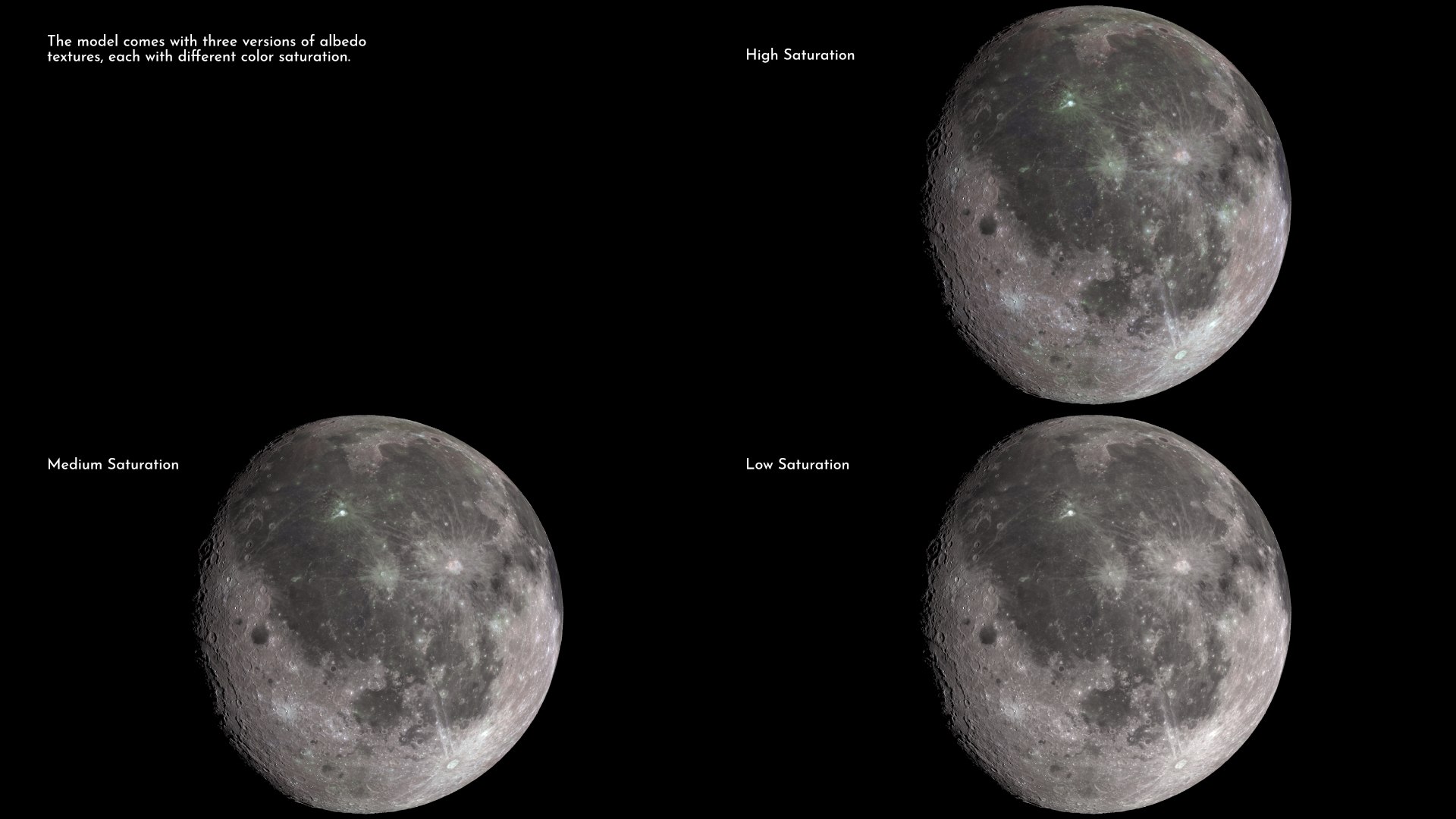 The Moon In Color 3D model - TurboSquid 2073460