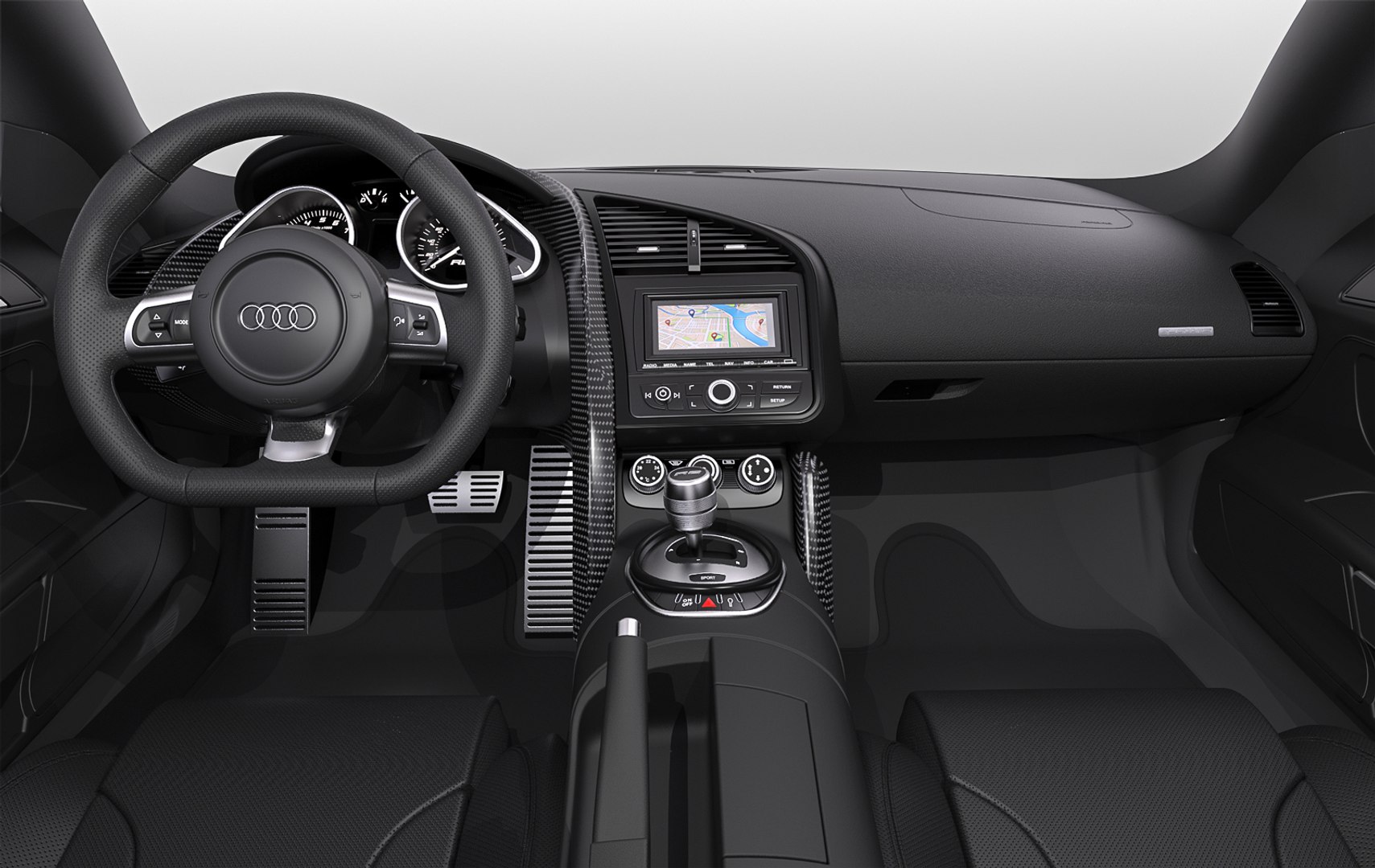 AUDI R8 V10 3D Model - TurboSquid 2243710